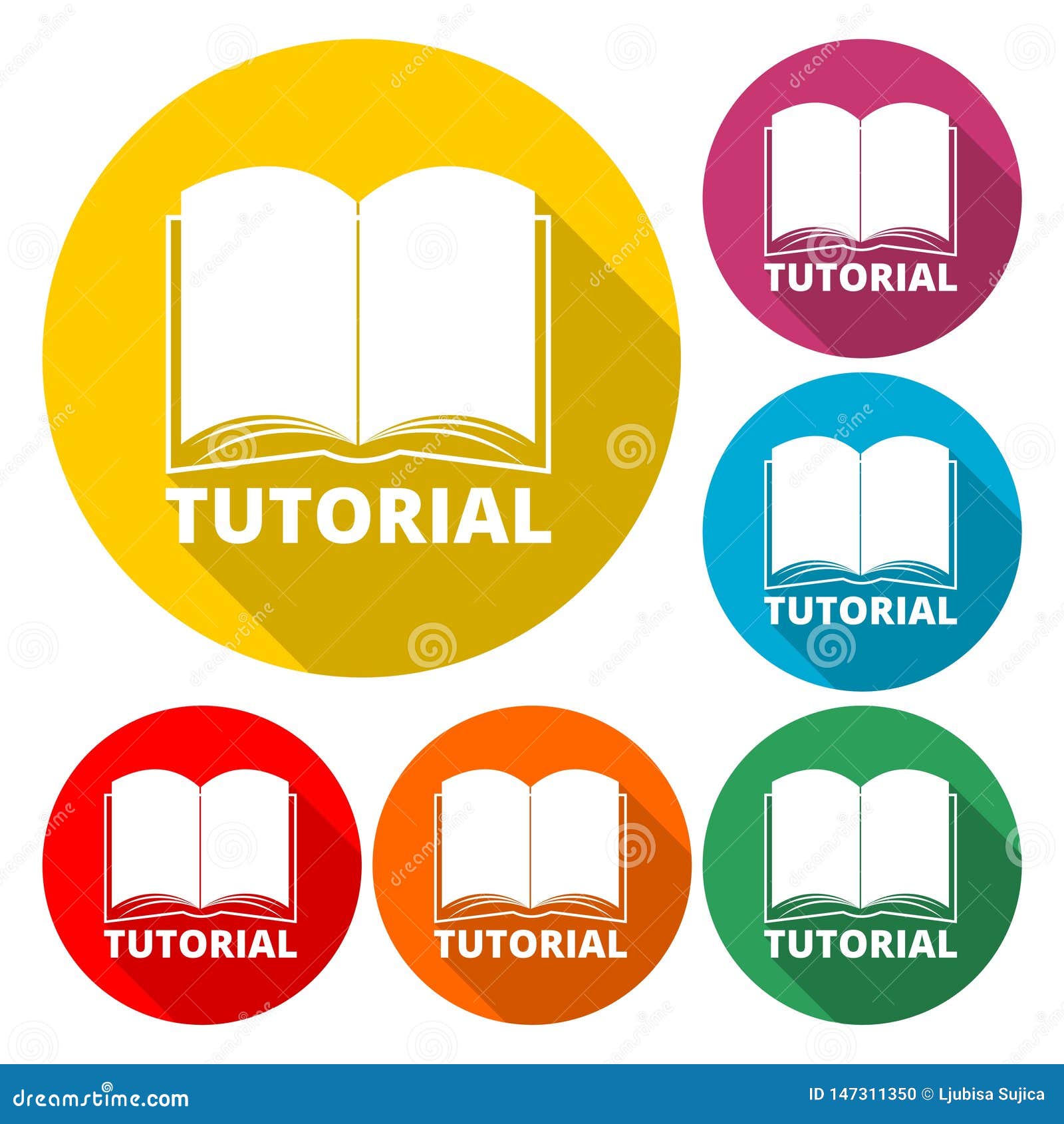 Tutorial Icon, Book Icon - Illustration Ilustração do Vetor ...