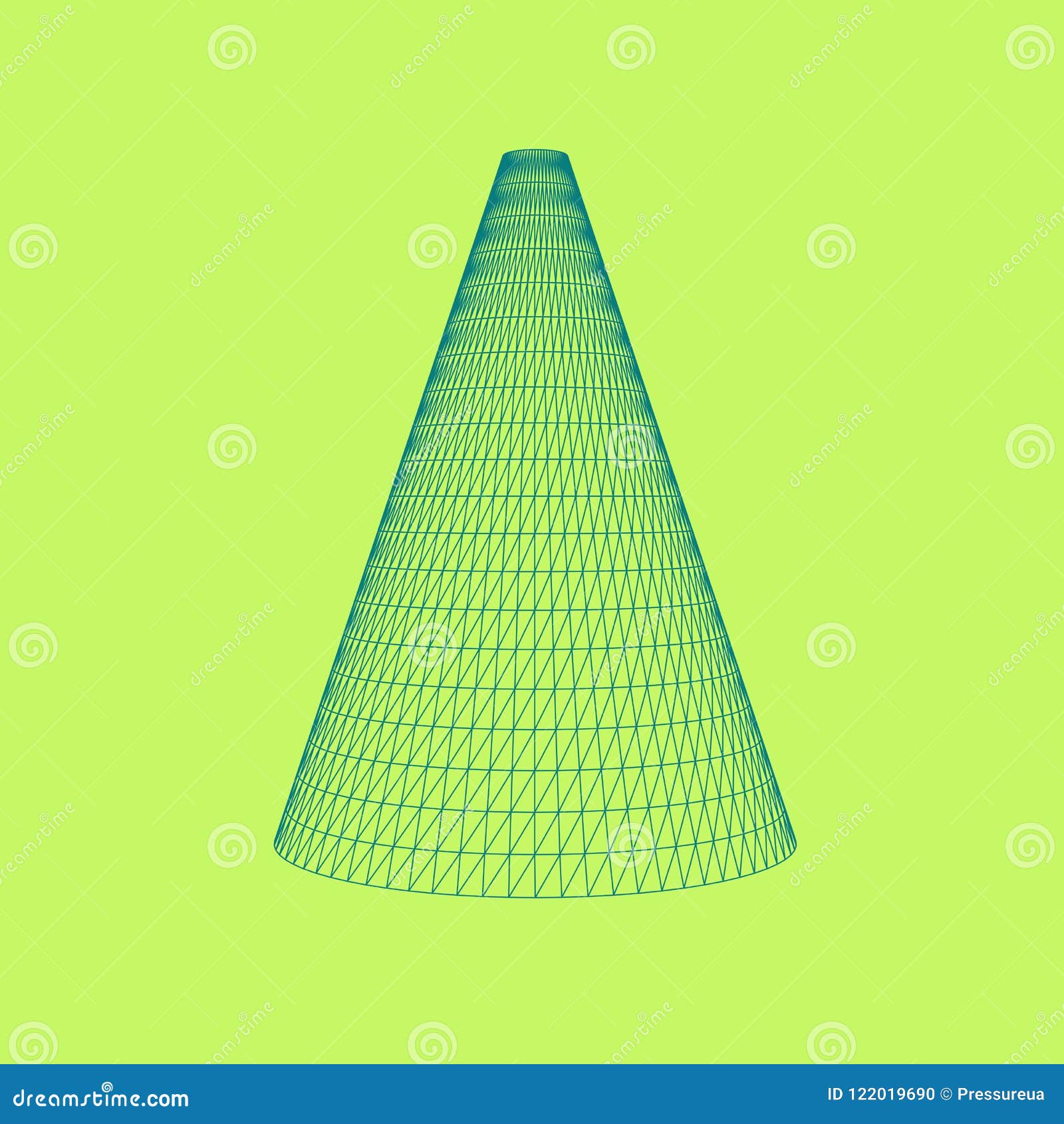 Cone Vector Illustration stock vector. Illustration of decoration ...
