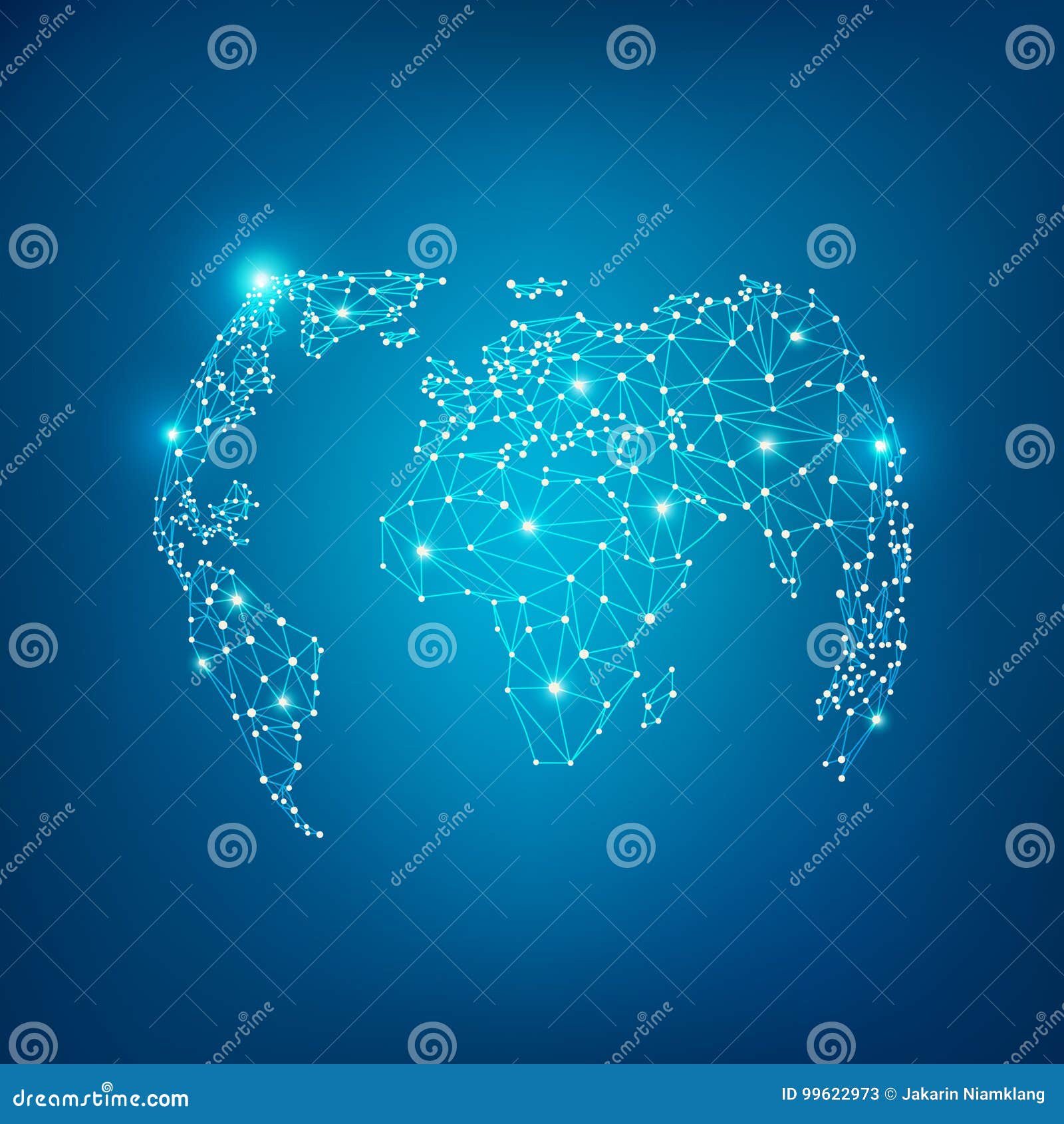 Conectado ilustração do vetor. Ilustração de geografia - 99622973