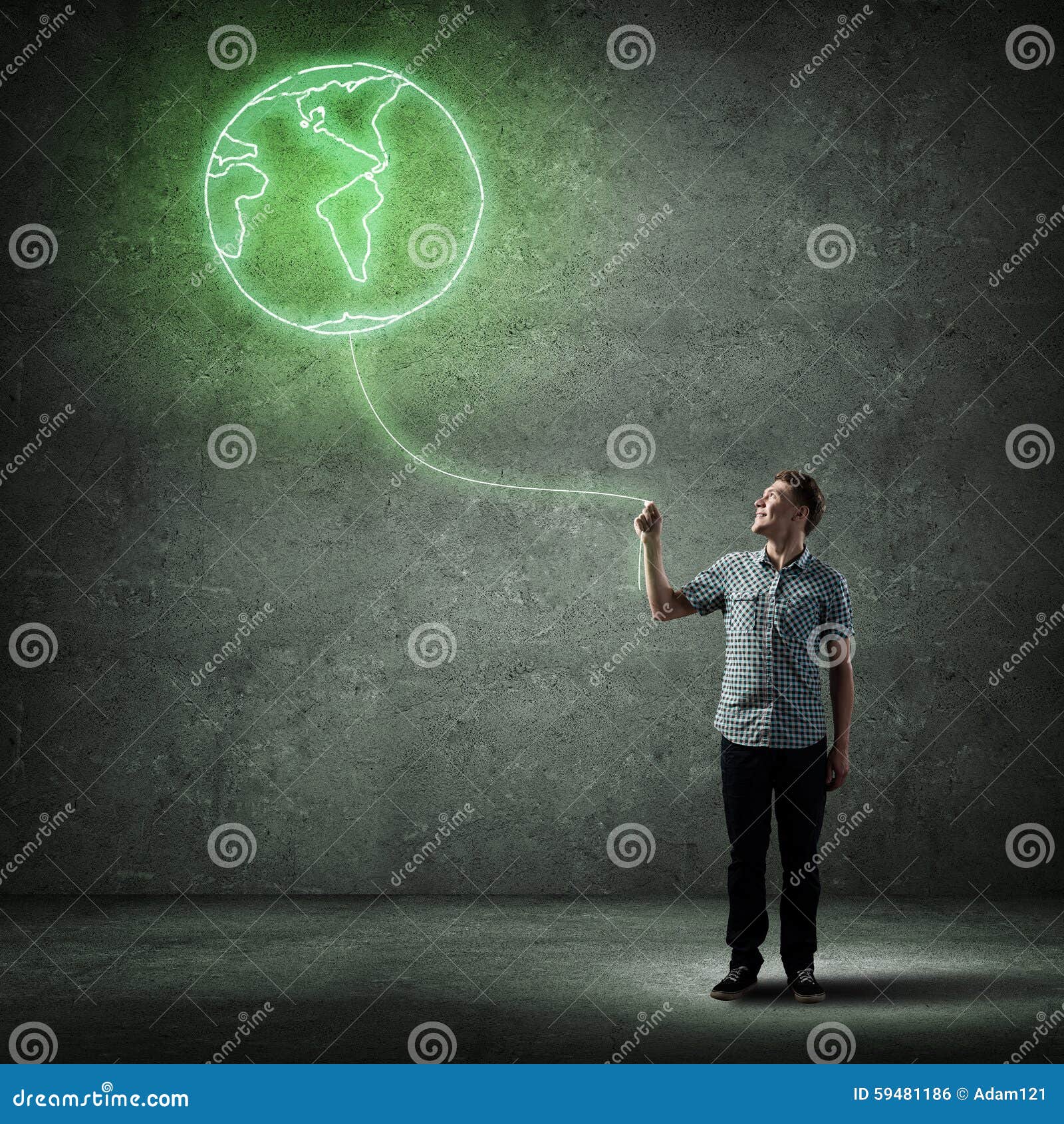 Conectado com o mundo foto de stock. Imagem de acima - 59481186