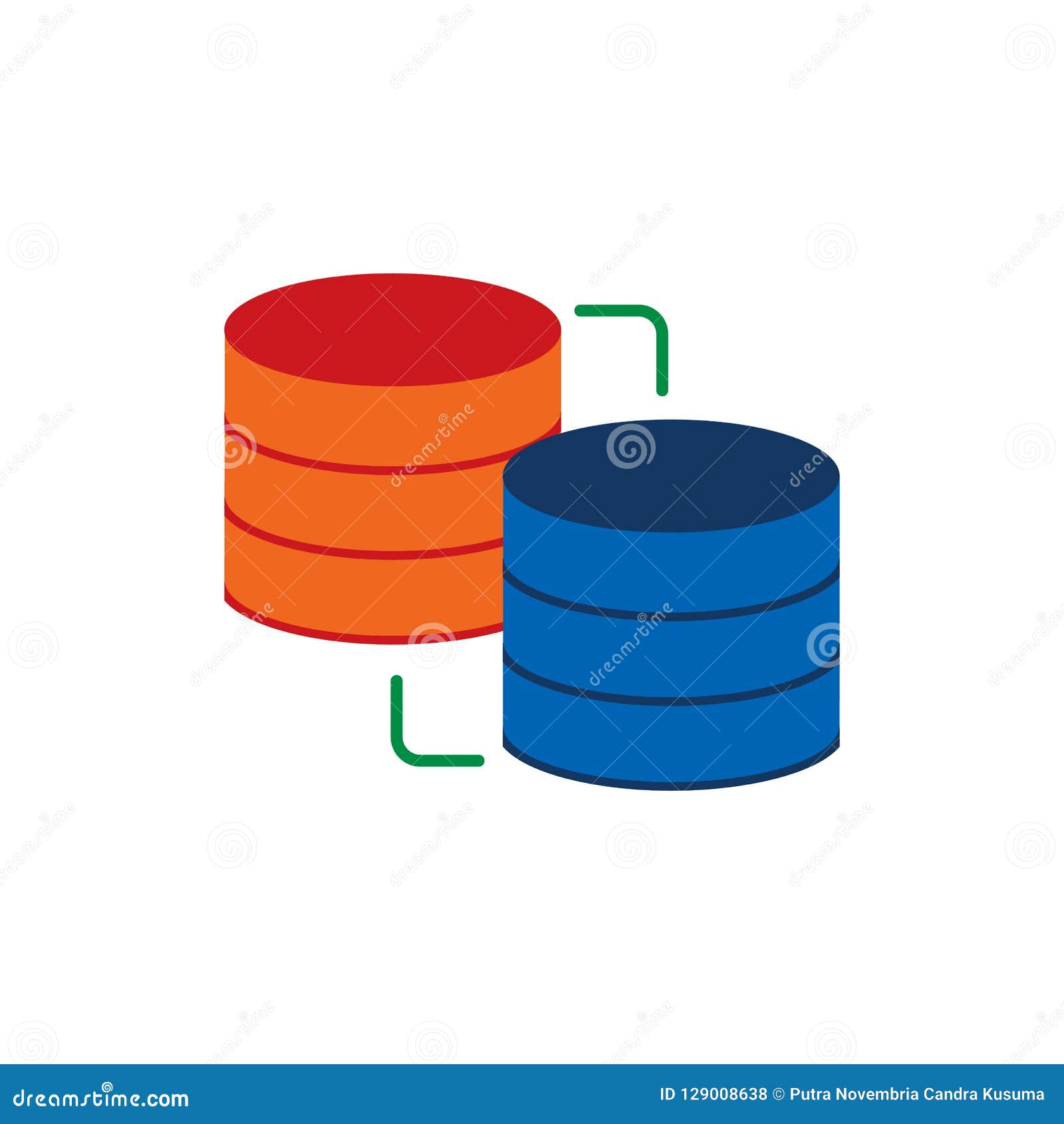 Conecte La Base De Datos Logo Icon Design Ilustración del Vector ...