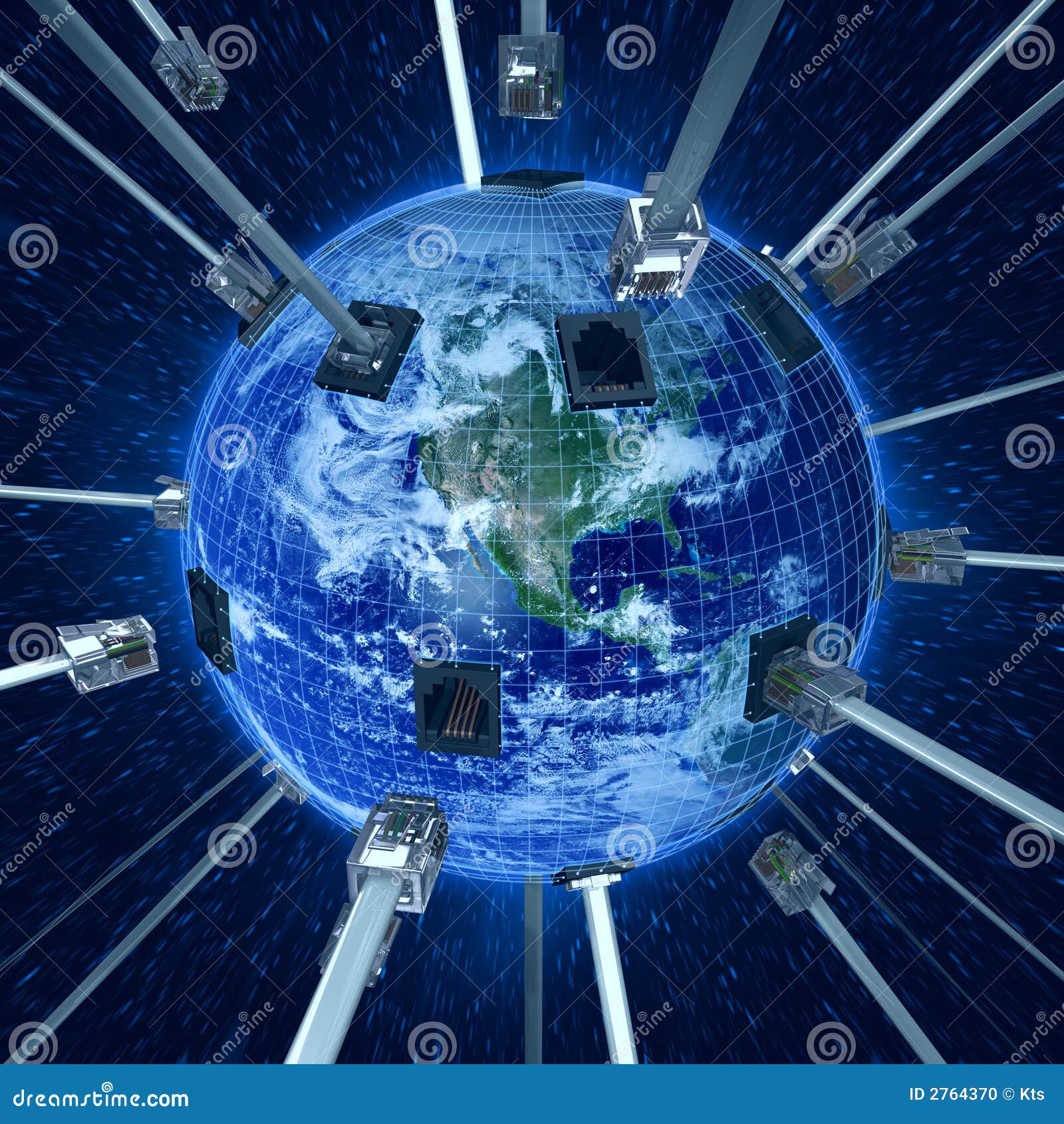 Conecte a terra do planeta ilustração stock. Ilustração de ethernet ...
