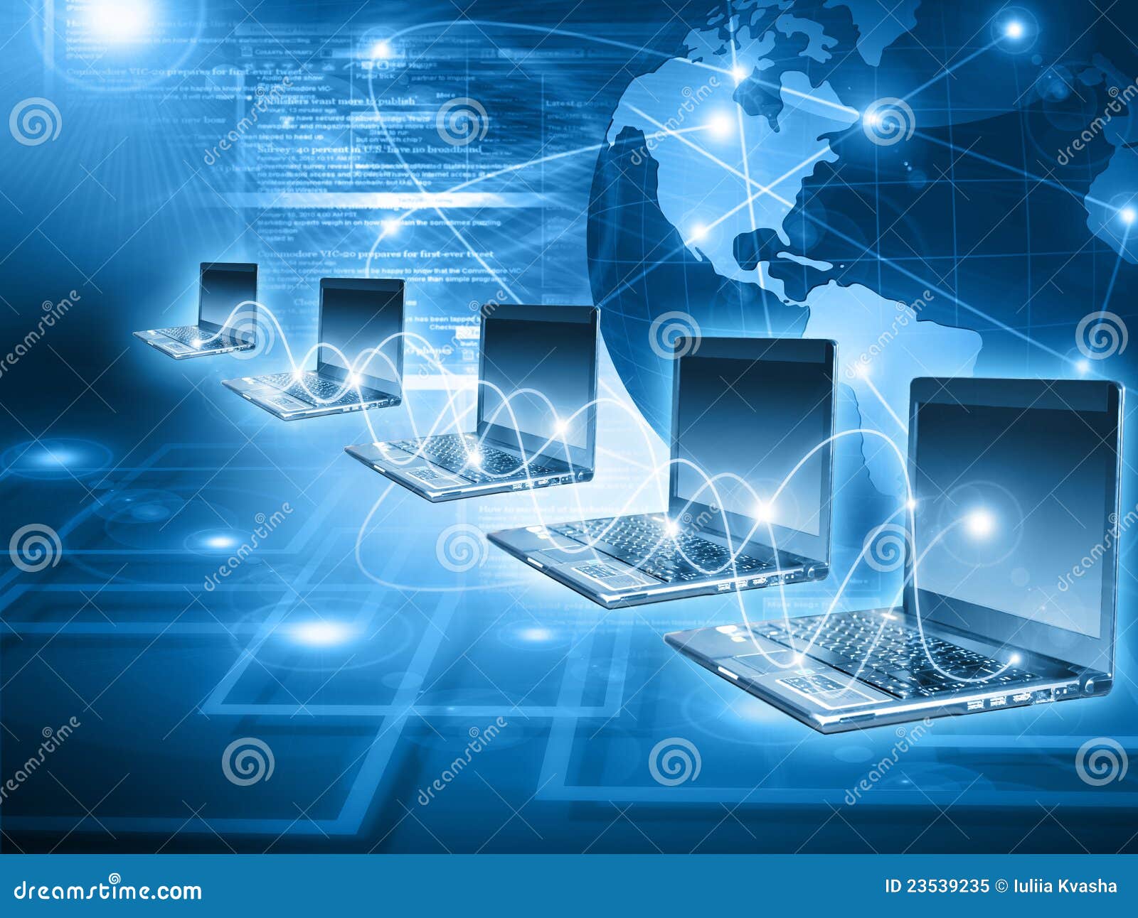 Conectividade Mundial Do Computador Imagem de Stock - Imagem de moderno ...