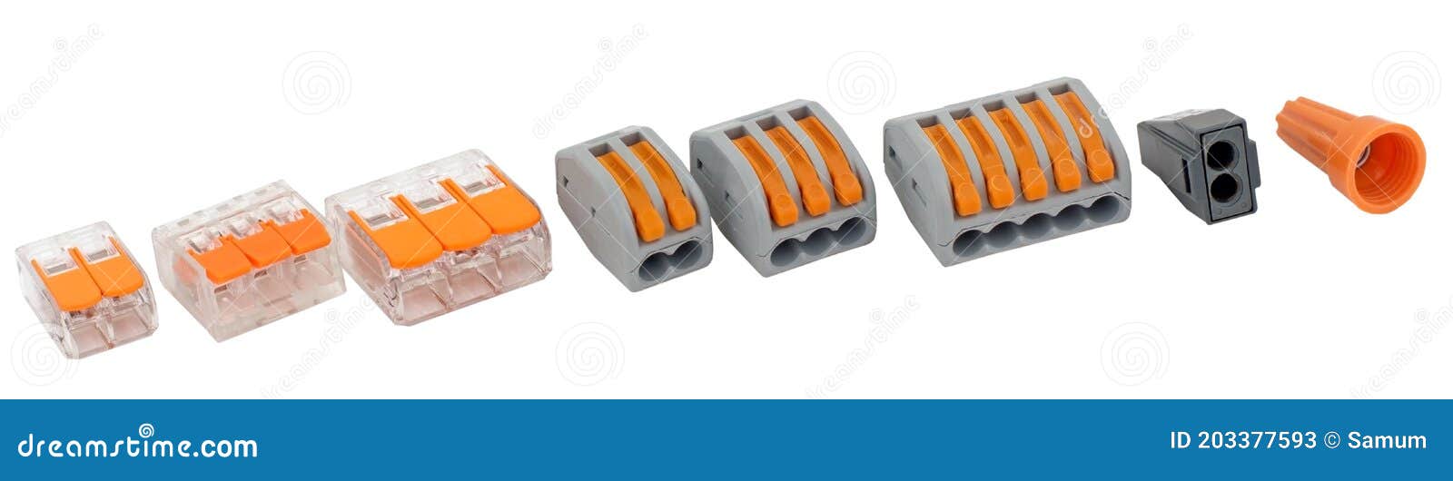Conector Compacto Splicing Isolado Em Branco Imagem de Stock - Imagem ...