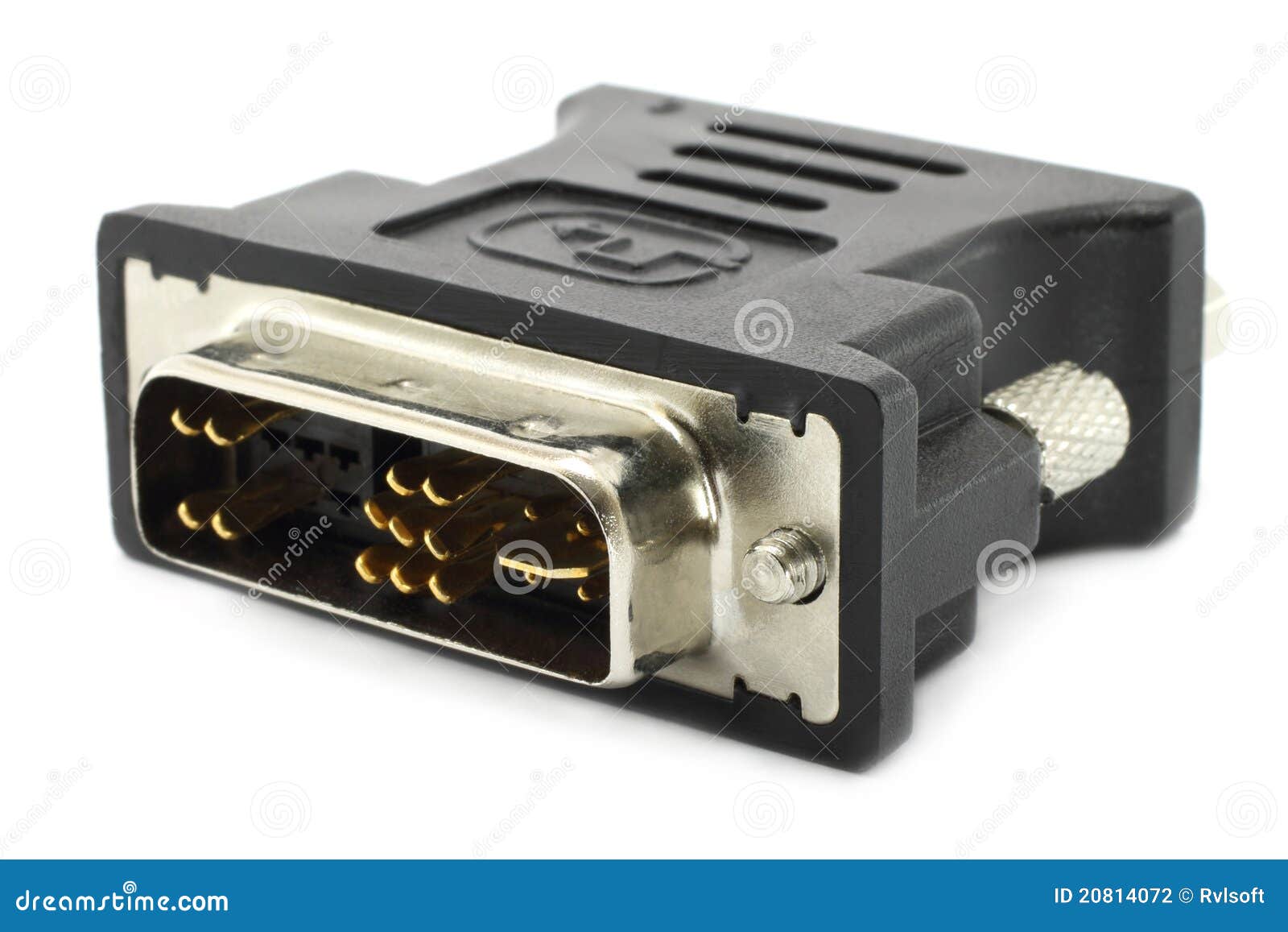 Conector De HDMI Para O Monitor Foto de Stock - Imagem de eletrônico ...