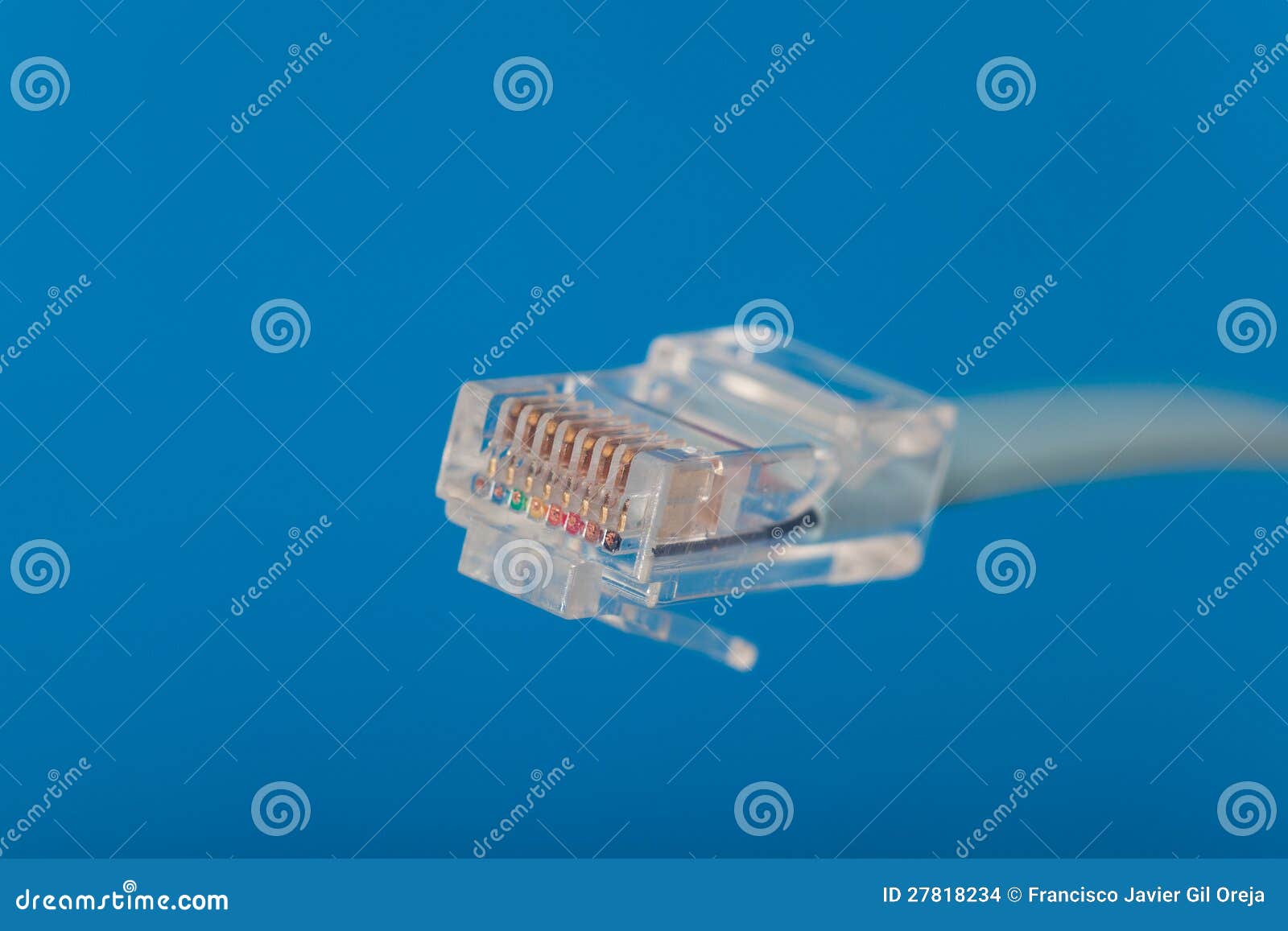 Conector RJ45 foto de archivo. Imagen de ordenador, fondo - 27818234