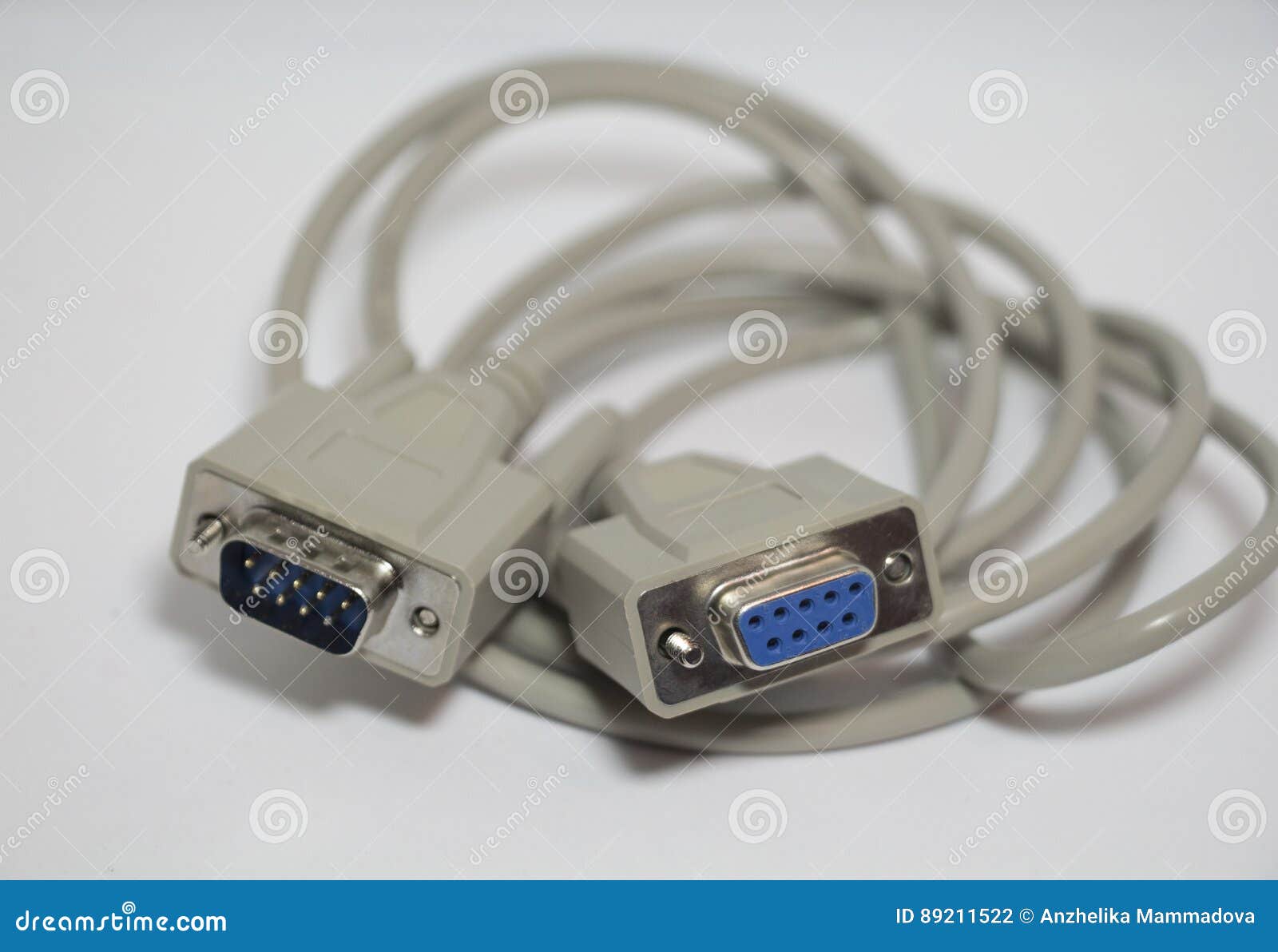 Conector RS 232 De Las Comunicaciones Seriales Foto de archivo - Imagen ...