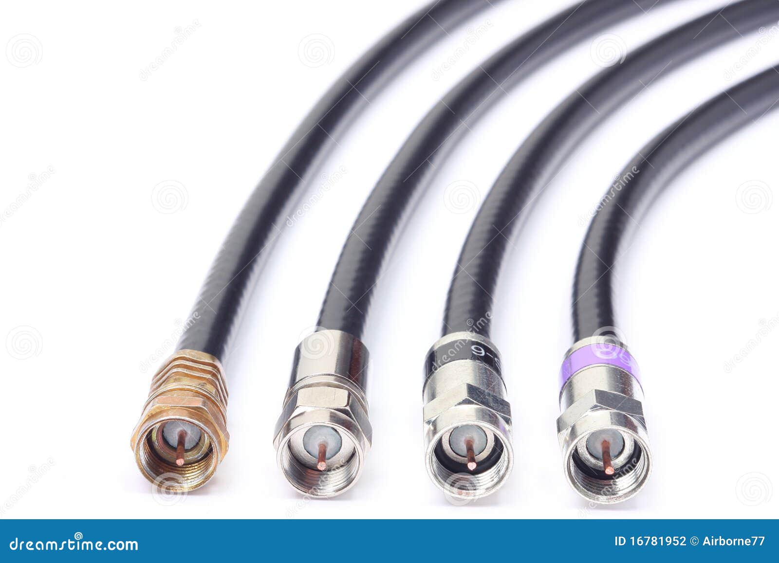 Conectores foto de archivo. Imagen de coaxial, negro - 16781952