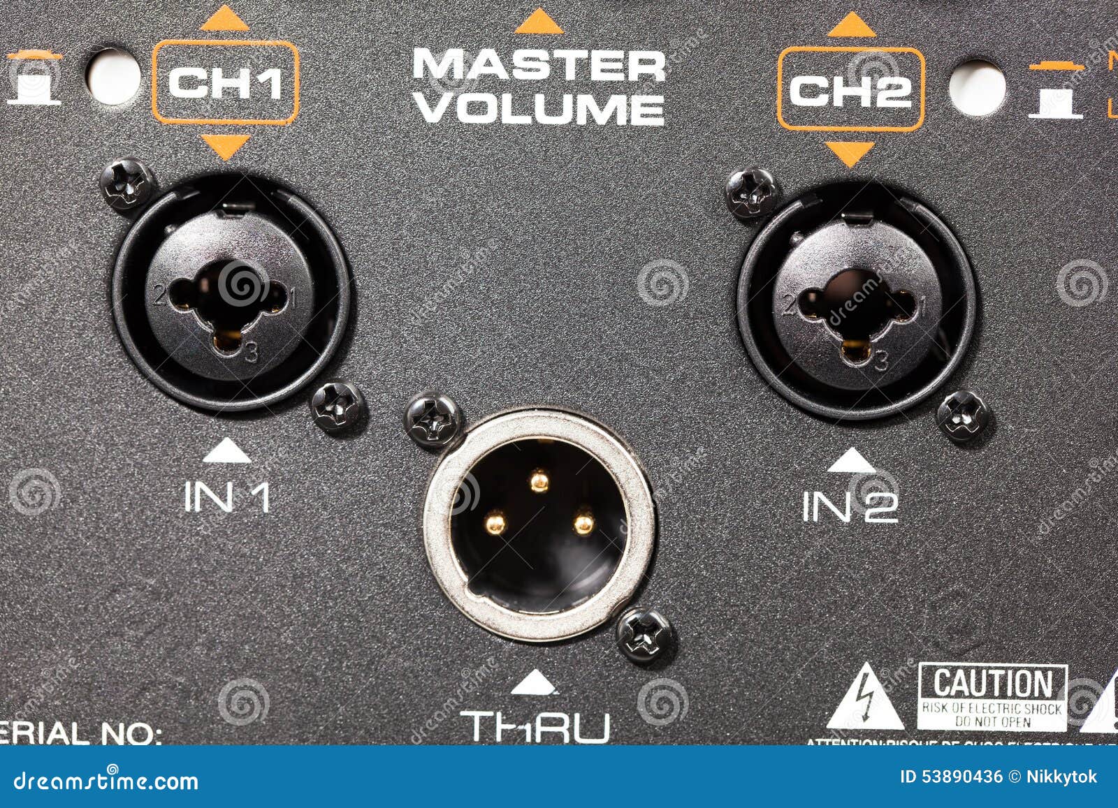 Conectores Del Altavoz De Audio Profesional Foto de archivo - Imagen de ...