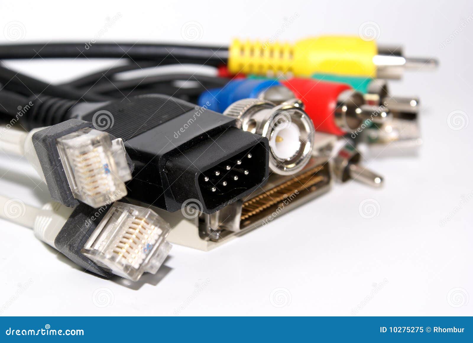 Conectores del ordenador imagen de archivo. Imagen de descriptivo ...