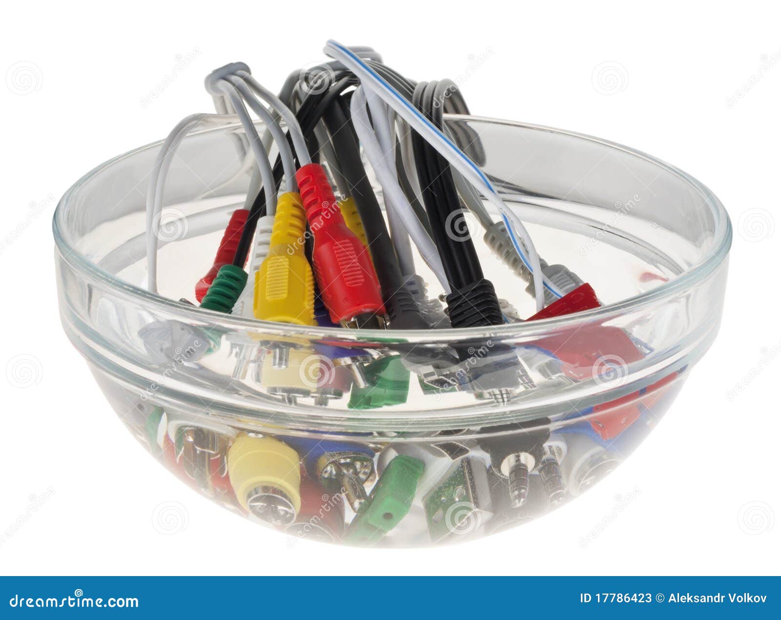 Conectores Digitales Mojados Imagen de archivo - Imagen de manojo ...