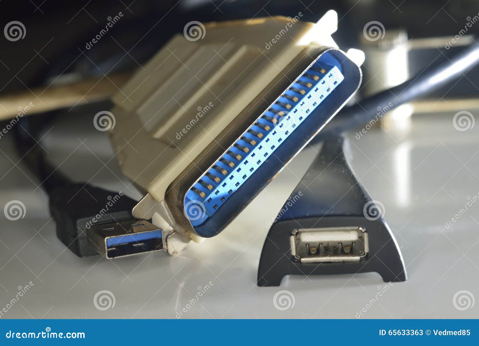 Conectores Para Periféricos De Conexão Imagem de Stock - Imagem de ...