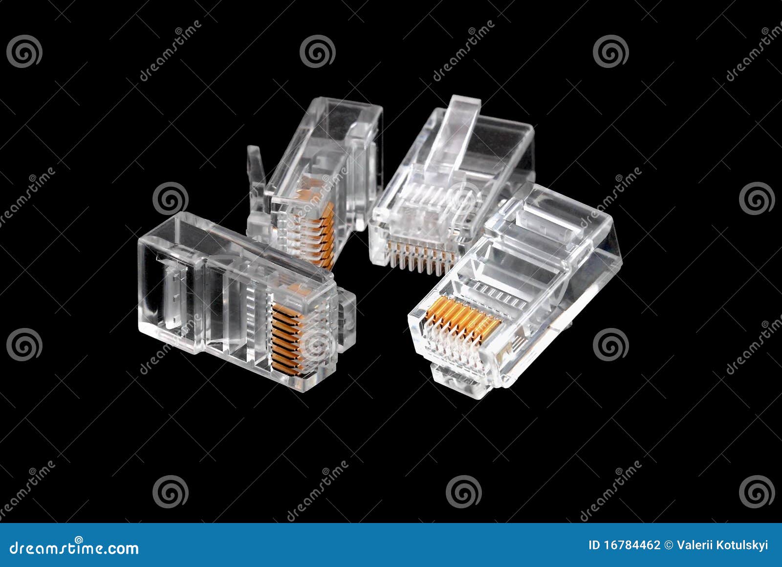 Conectores RJ45 De Ethernet Foto de archivo - Imagen de conectores ...