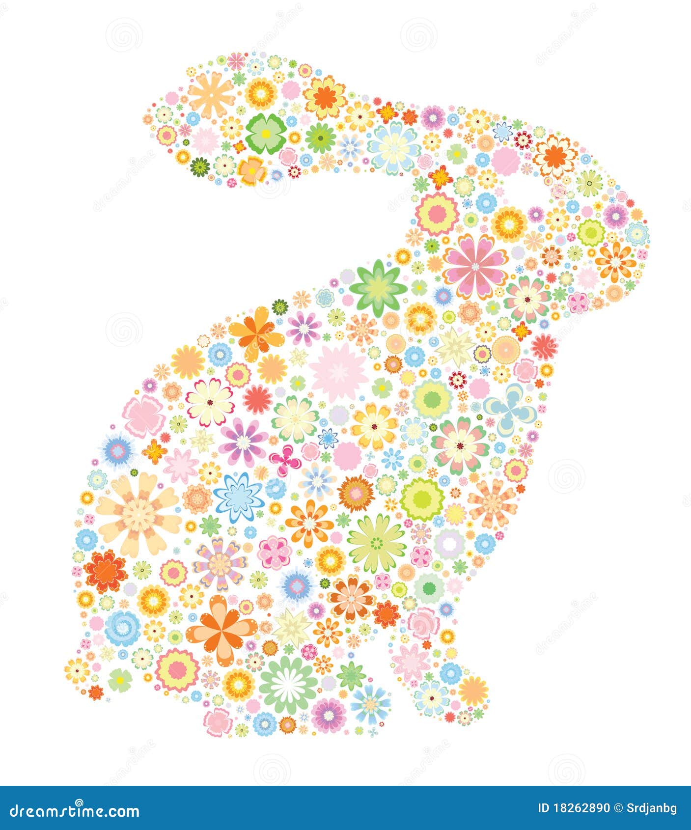 Conejo abstracto stock de ilustración. Ilustración de conejito - 18262890