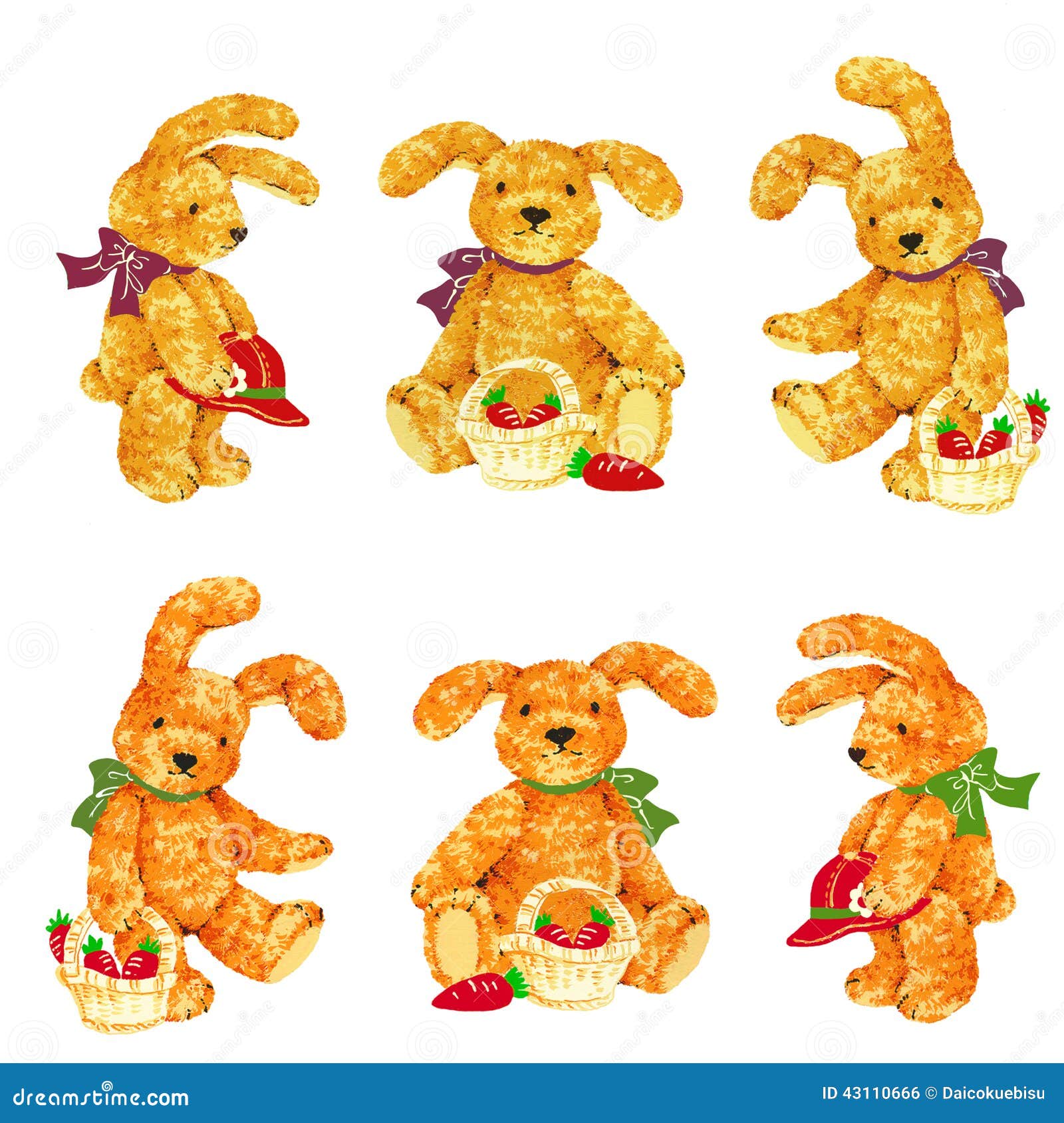 Conejo encantador stock de ilustración. Ilustración de hermano - 43110666