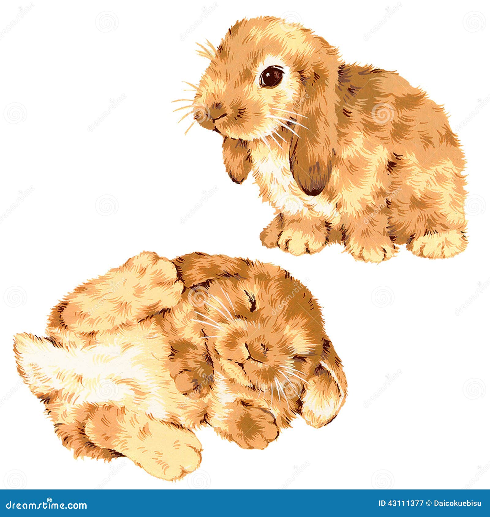 Conejo encantador stock de ilustración. Ilustración de familia - 43111377