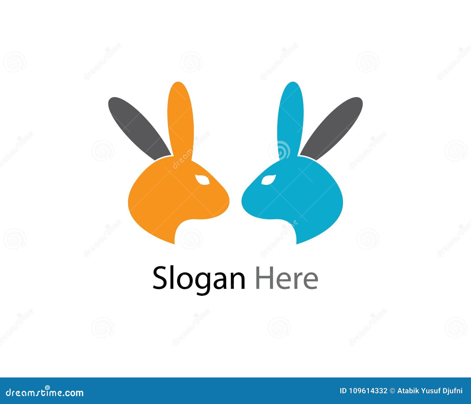 Conejo Logo Template ilustración del vector. Ilustración de belleza ...