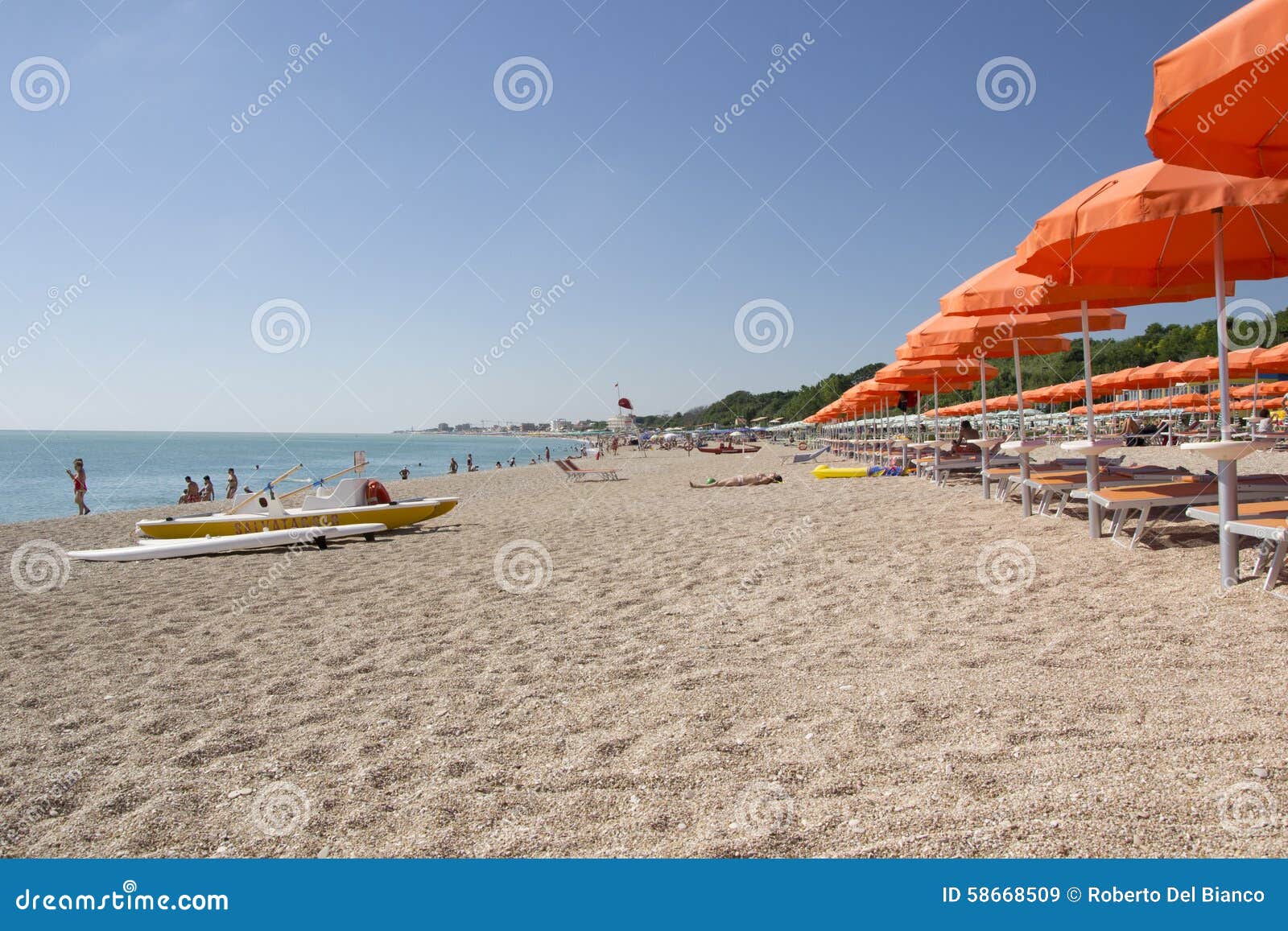 Conero beach, Italy stock image. Image of landscape, summer - 58668509
