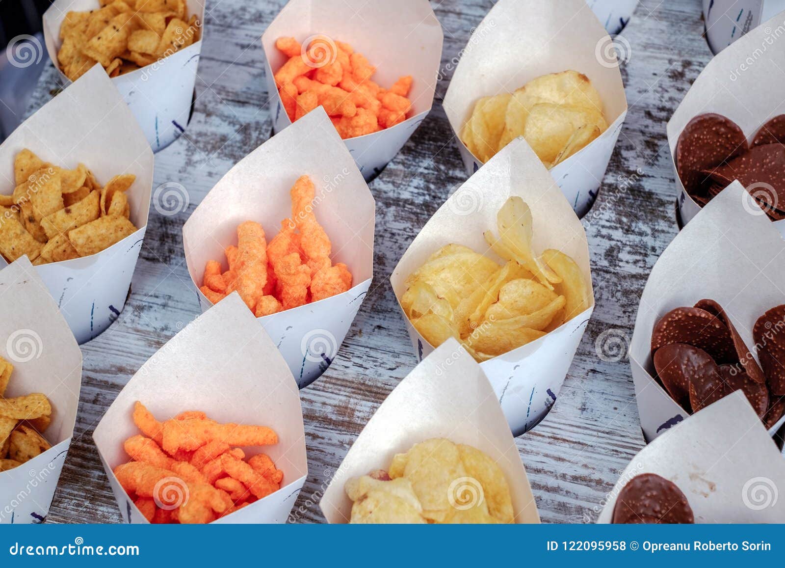 Cones with chips stock photo. Image of chocolate, chip - 122095958