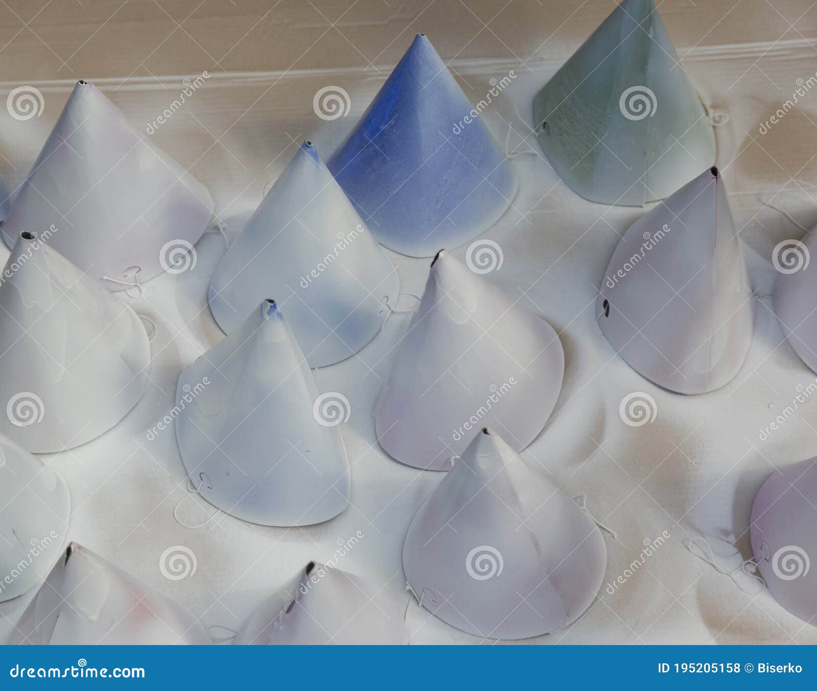 Cones in the colour stock photo. Image of metaphore - 195205158