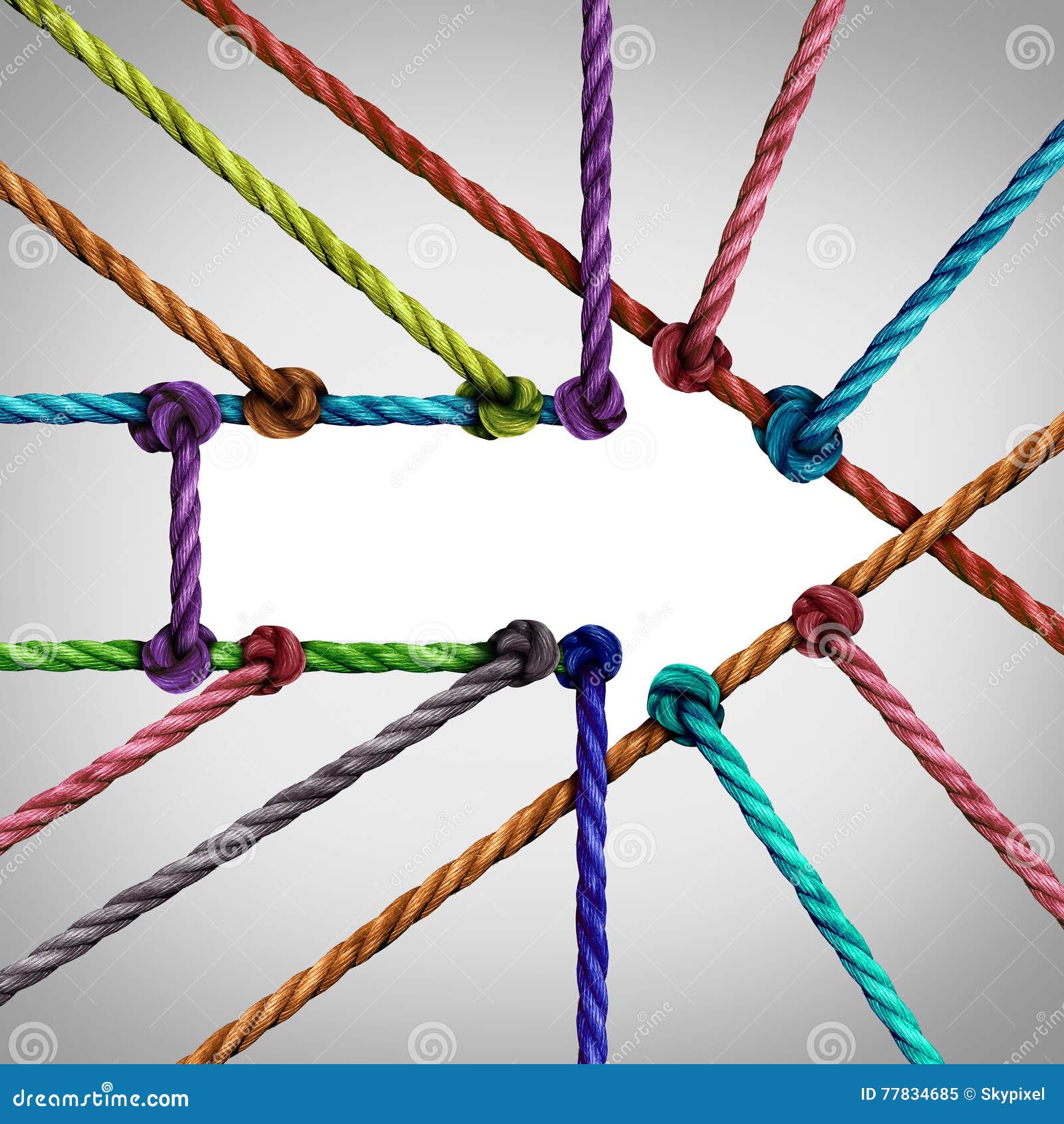 Conexão da seta do sucesso ilustração stock. Ilustração de anel - 77834685