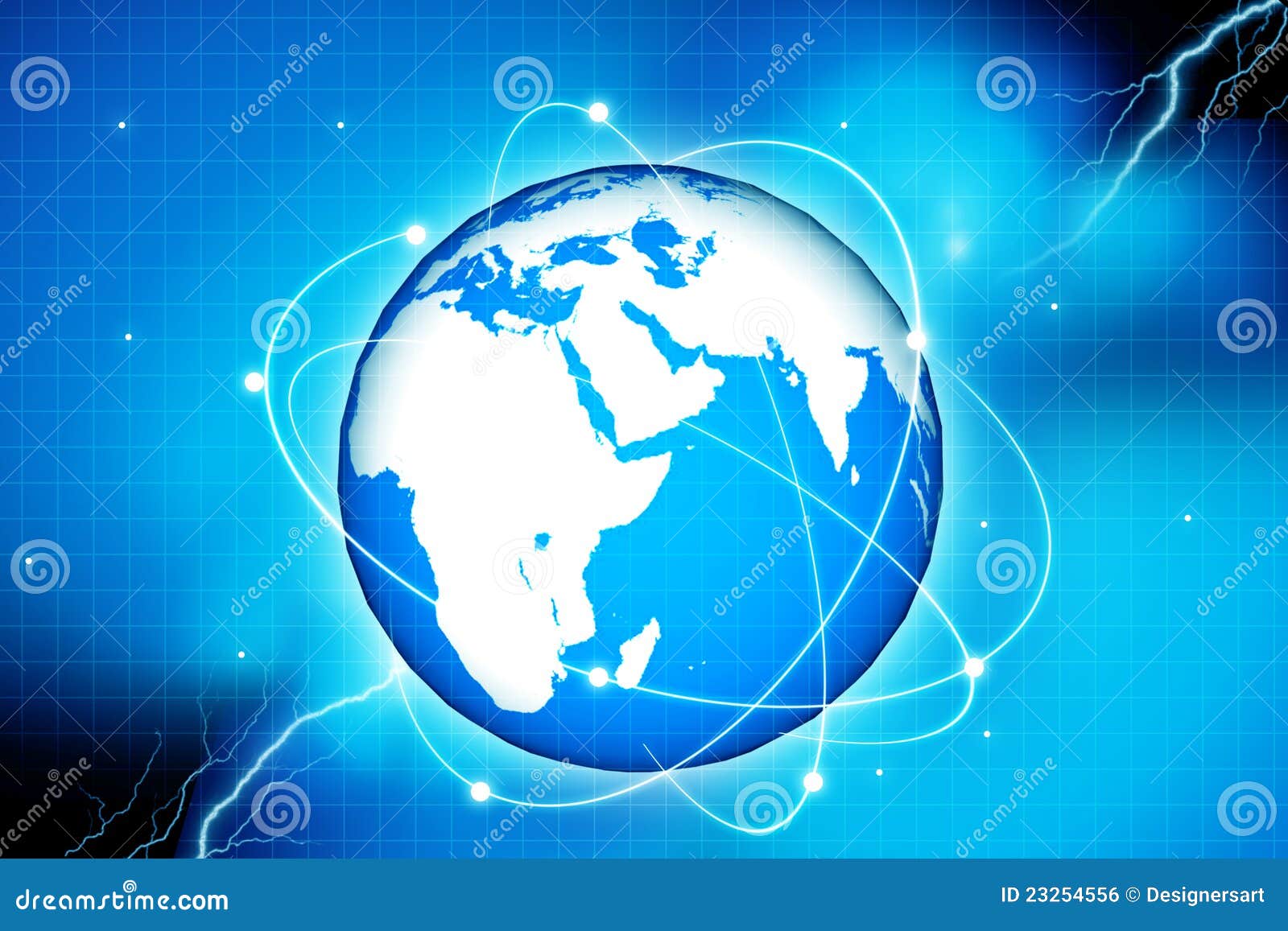 Conexión global stock de ilustración. Ilustración de plan - 23254556