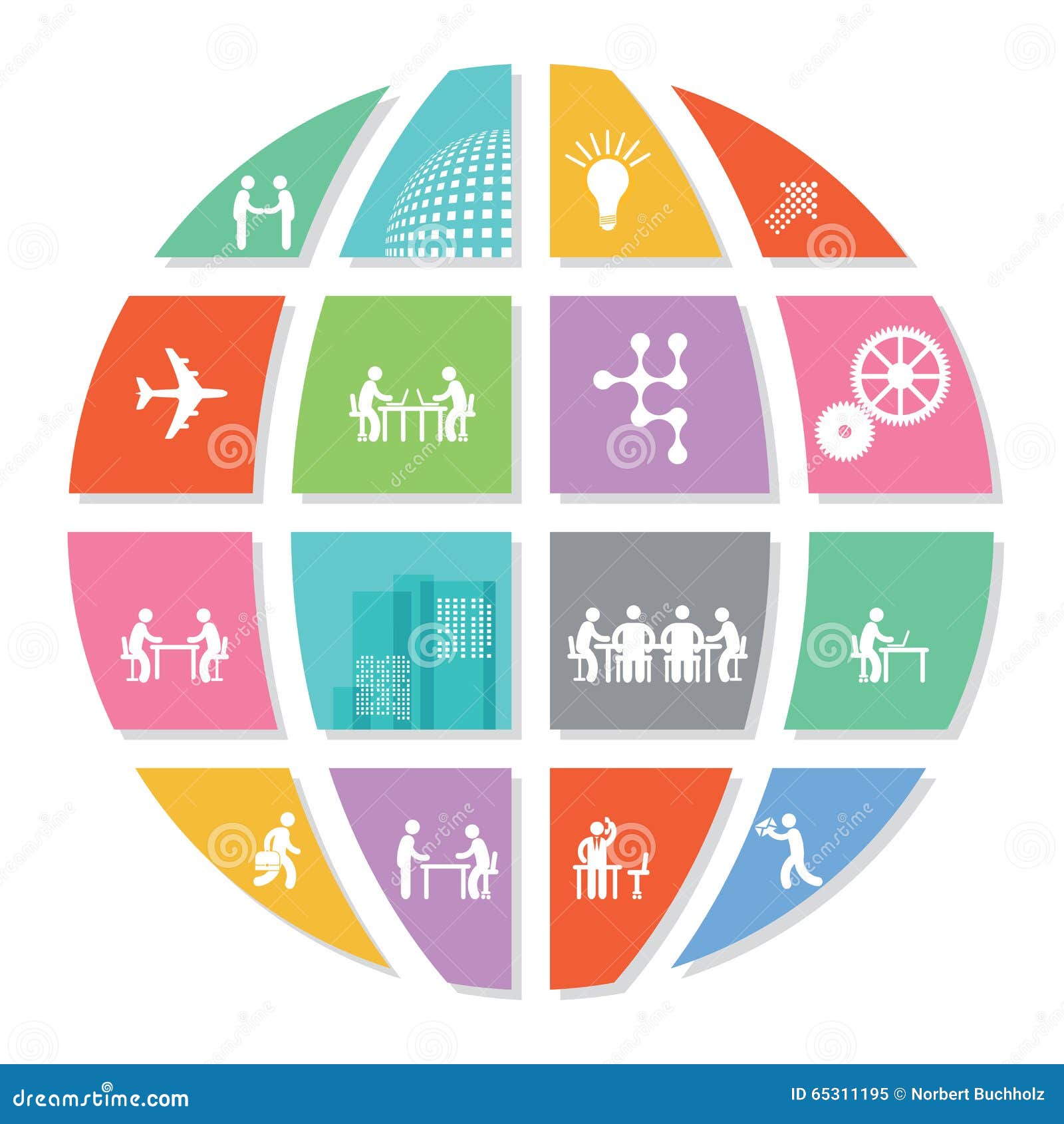 Conexiones globales ilustración del vector. Ilustración de comercio ...