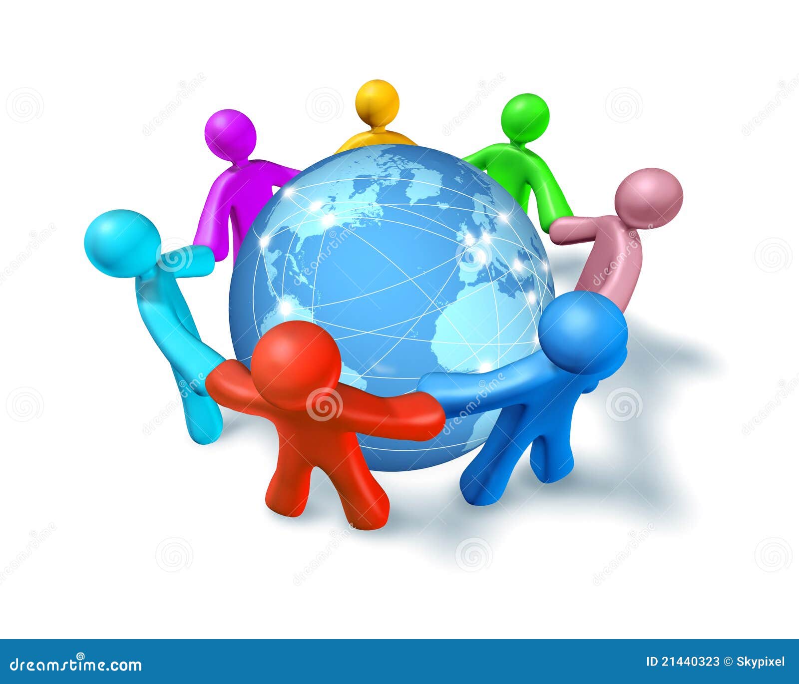 Conexiones A Internet Y Red Del Mundo Stock de ilustración ...