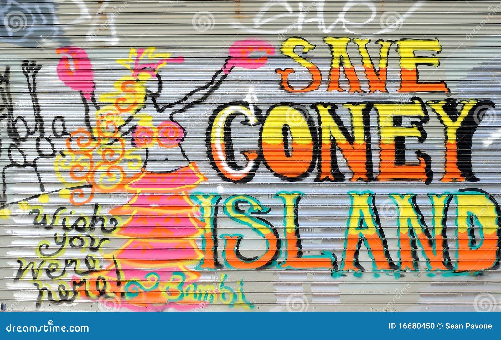 Coney Island Cyclone Roller Coaster Sign And Tracks Editorial Photo ...