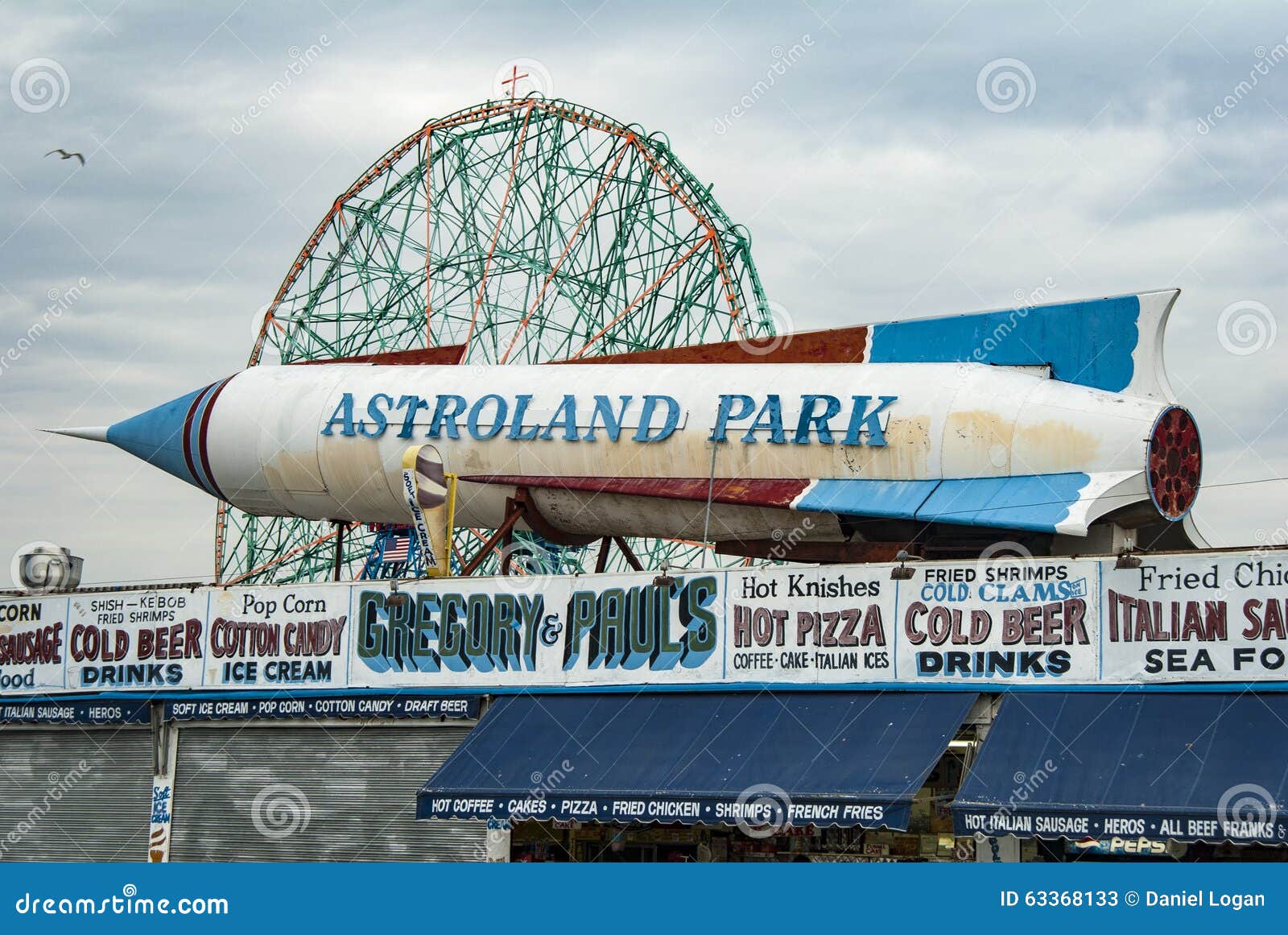 Coney Island Rocket editorial stock photo. Image of coney - 63368133