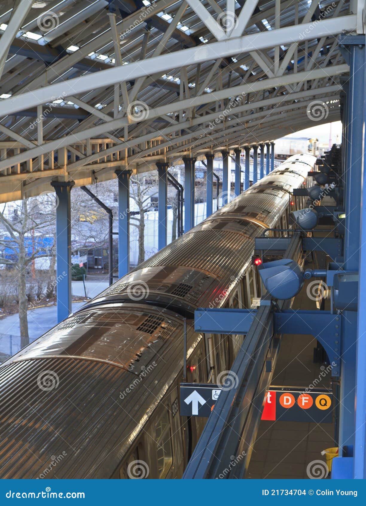Coney Island Subway stock photo. Image of station, north - 21734704