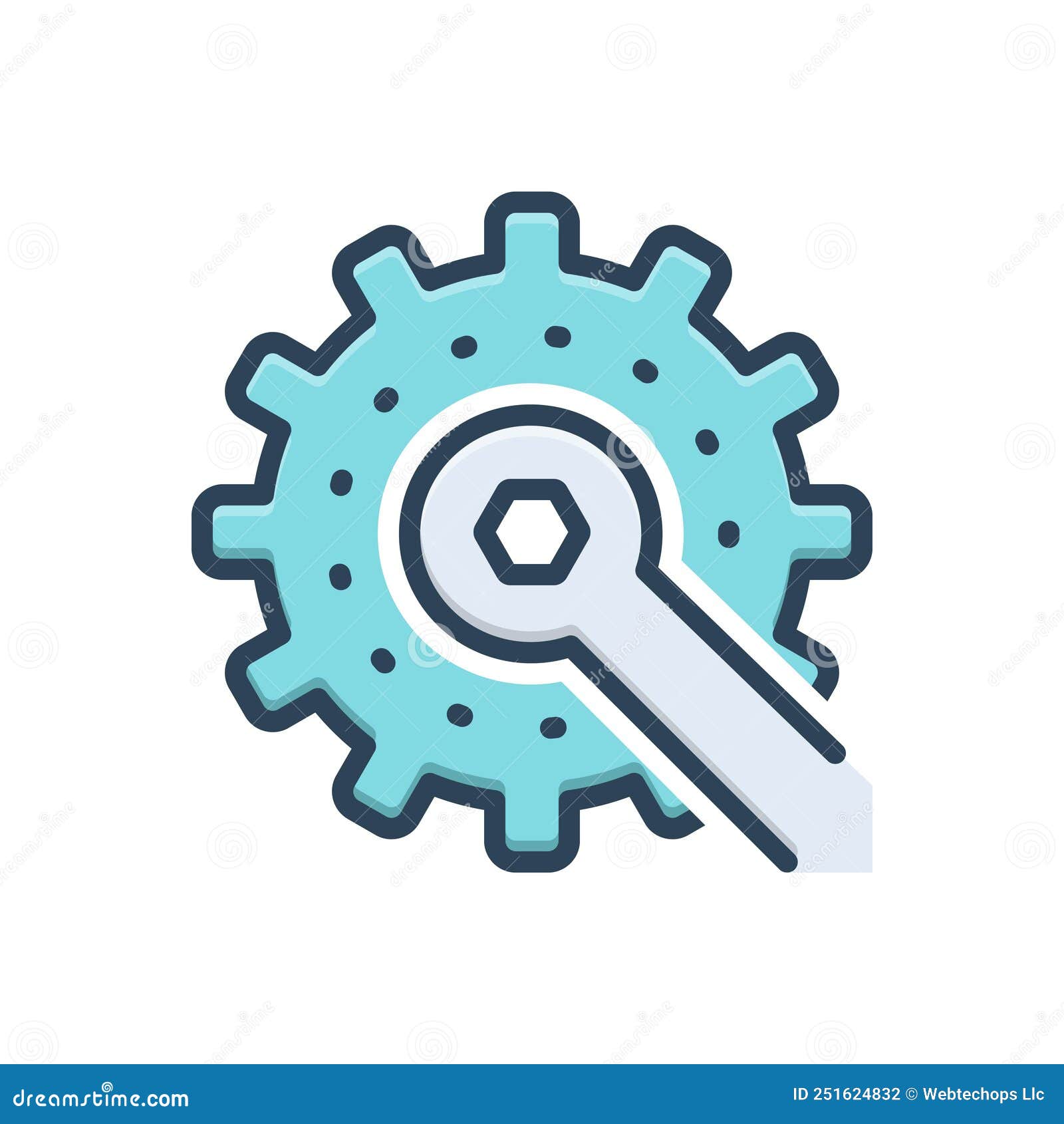 Color Illustration Icon for Conf, Configuration and Development Stock ...