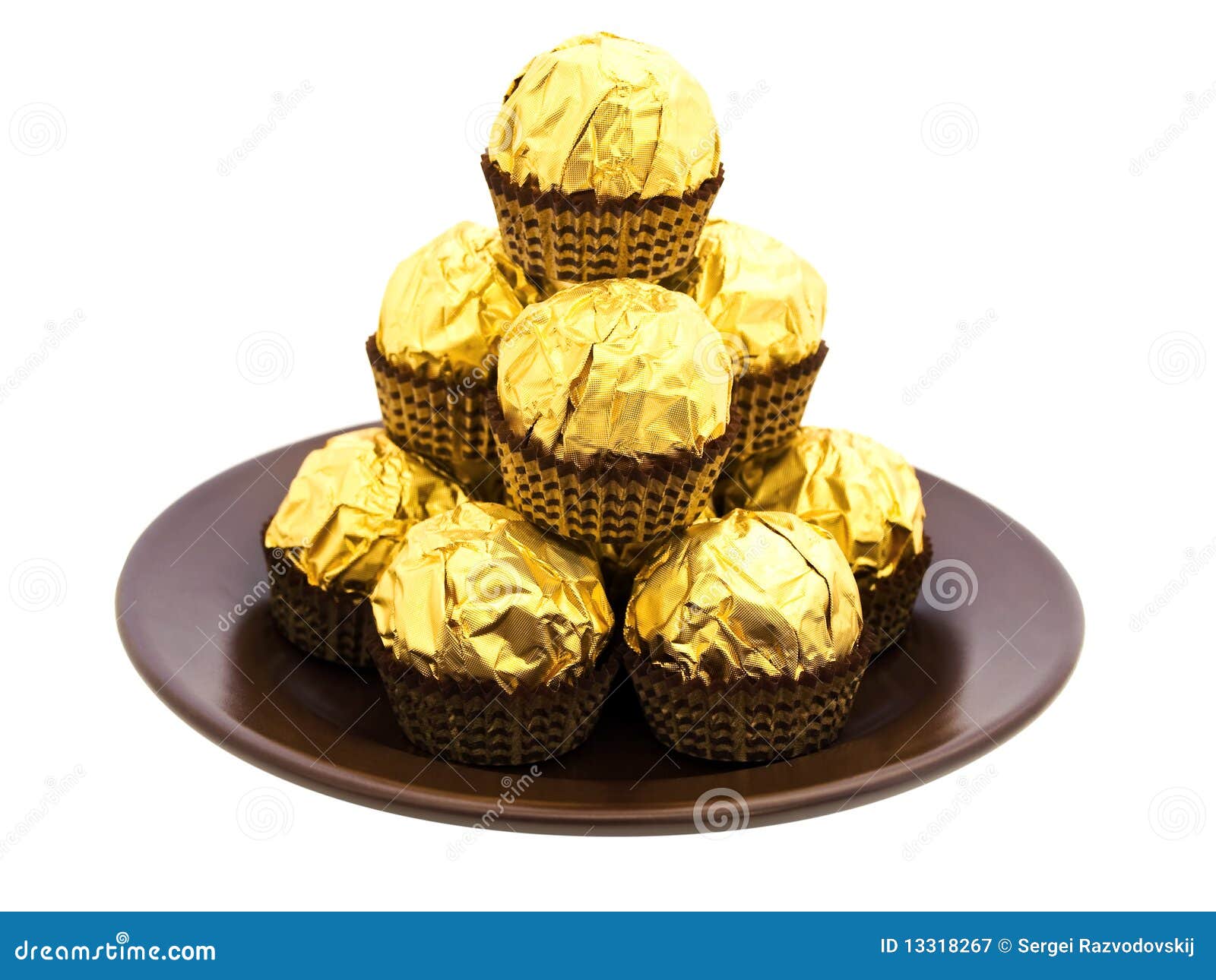 Confection stock image. Image of sweet, gold, saucer - 13318267