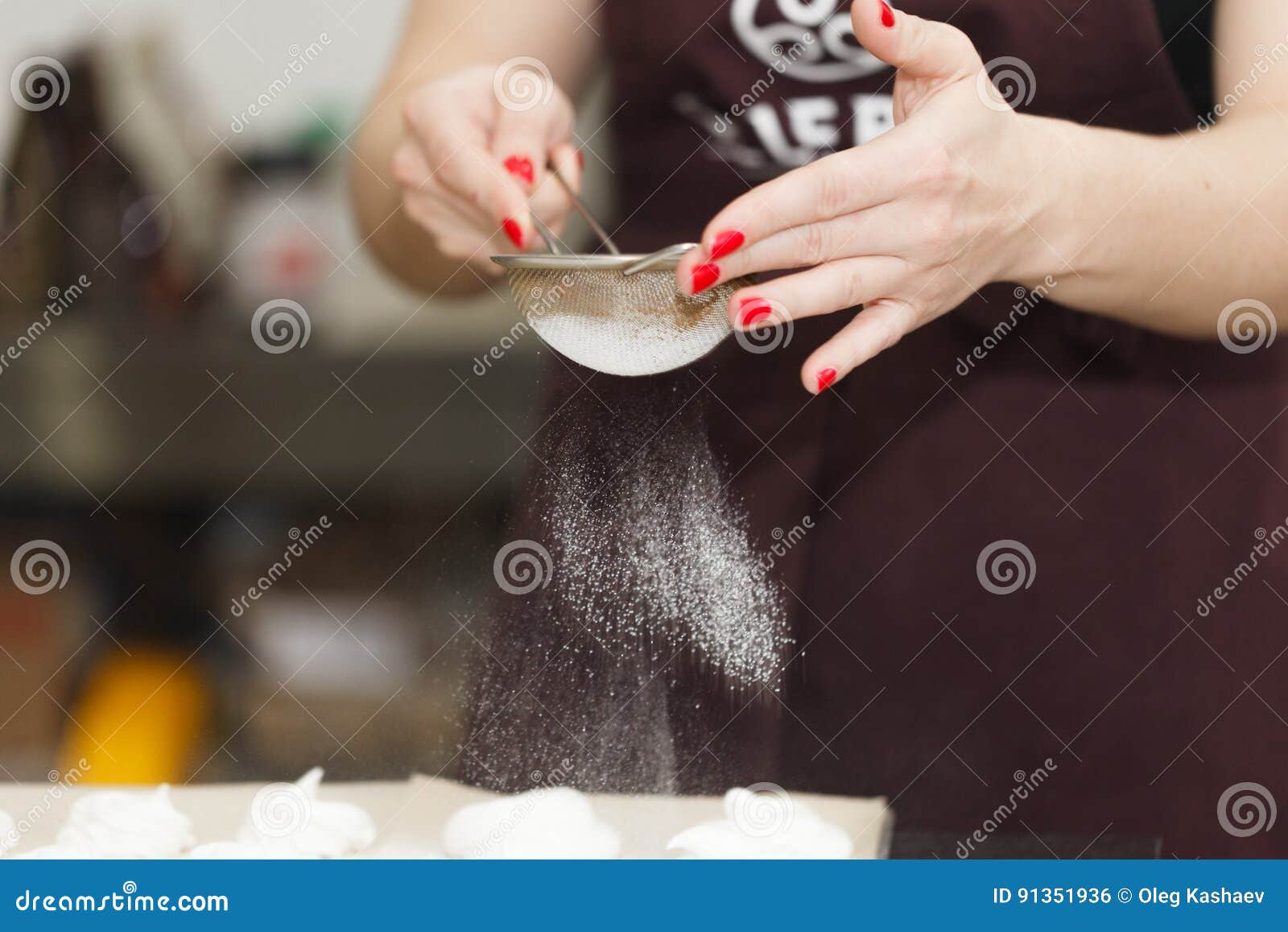 Confectioner Sprinkles Powdered Sugar Stock Photo - Image of kitchen ...