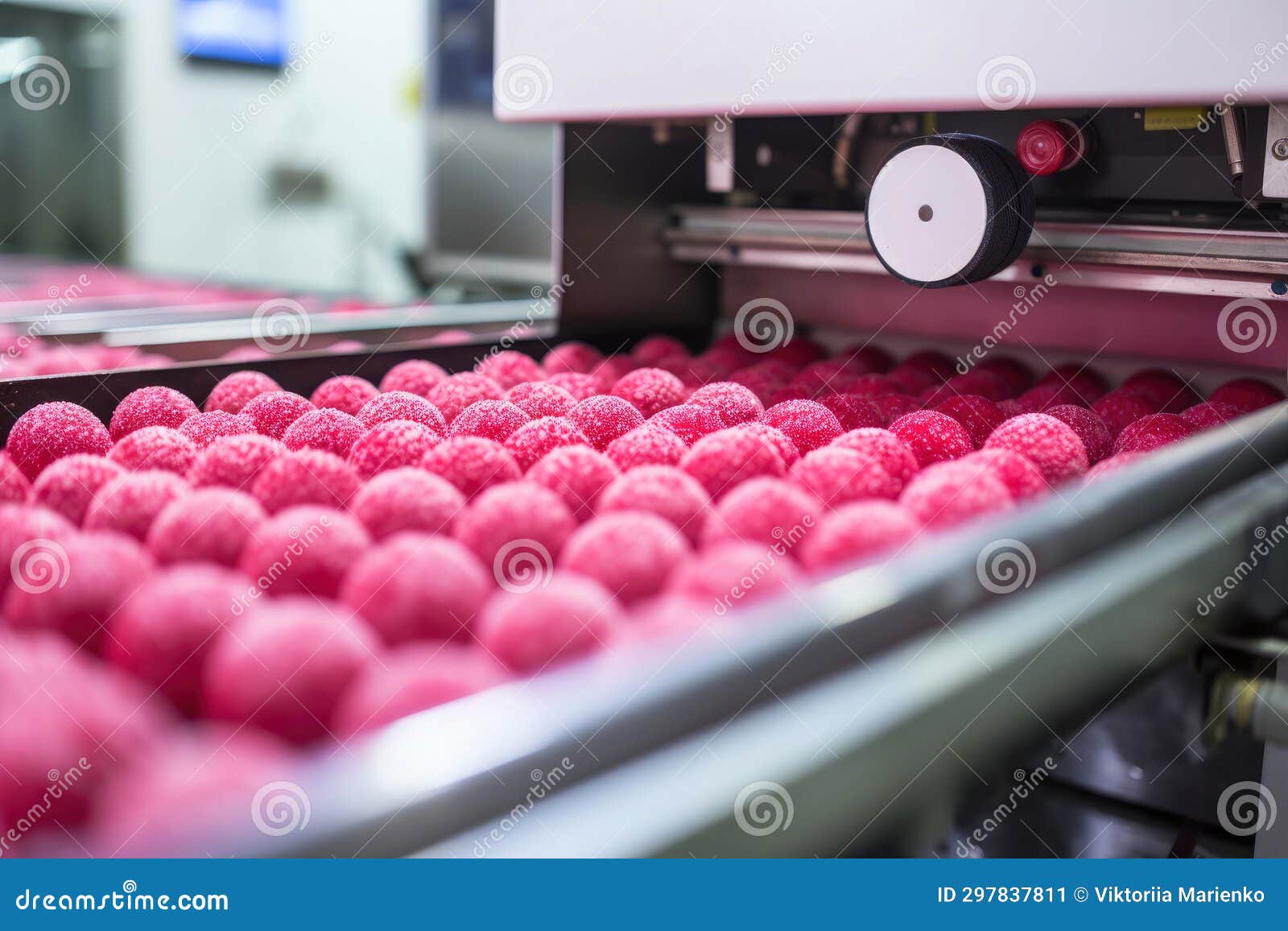 Confectionery Factory Creating a Multitude of Sweets Stock Illustration ...