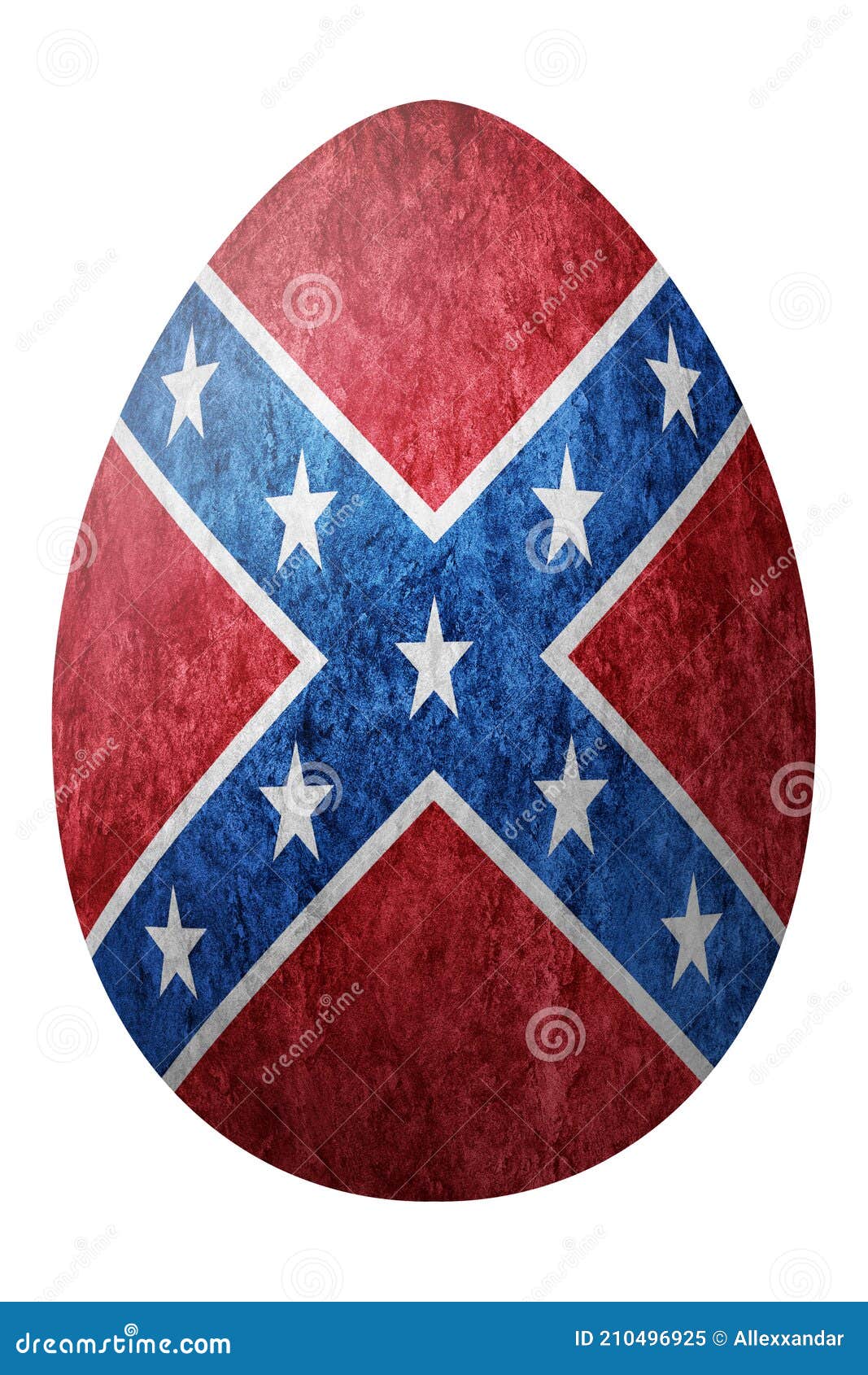 Confederate Easter Egg, National Flag Egg Stock Illustration ...