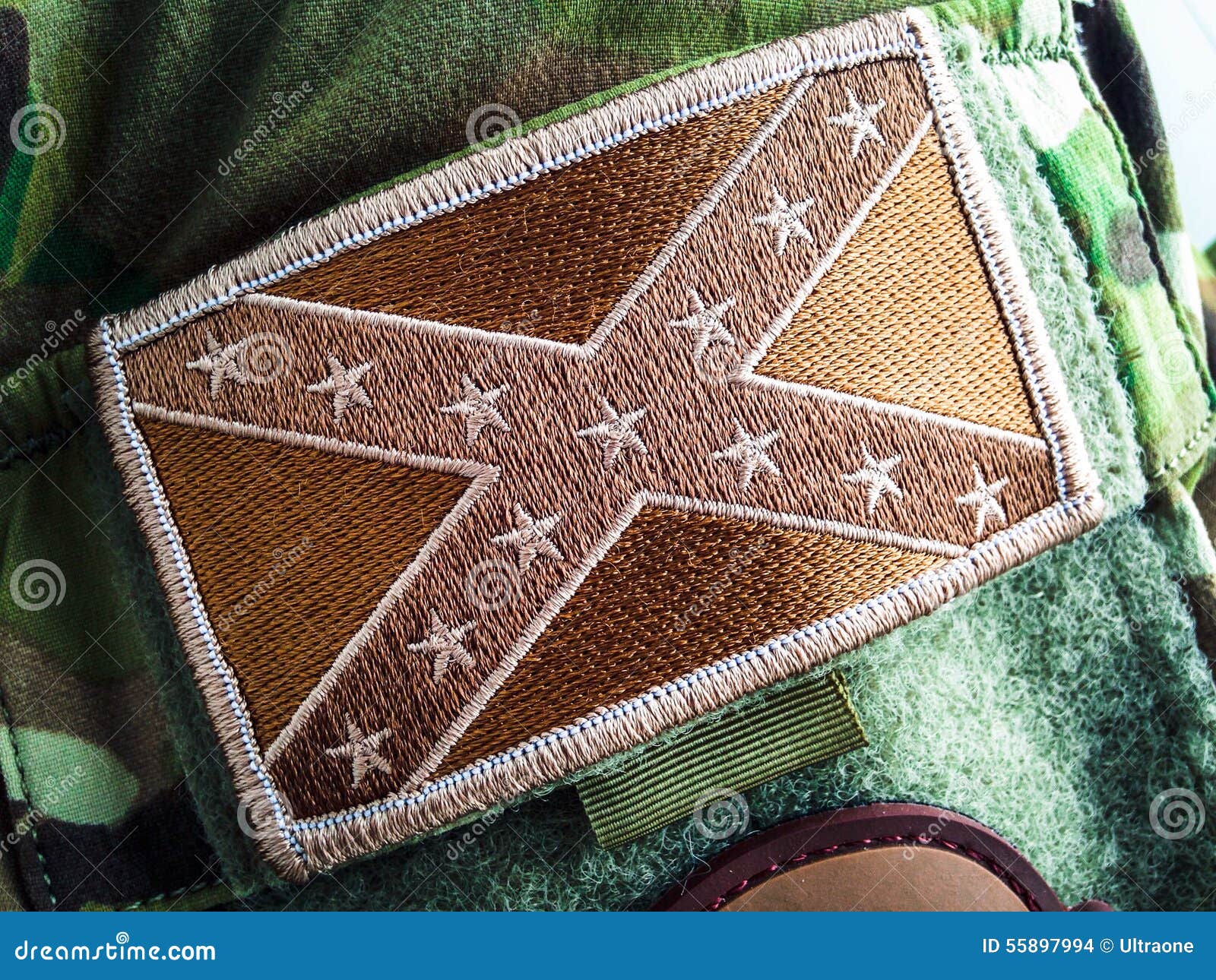 Confederate flag patch stock photo. Image of shoulder - 55897994