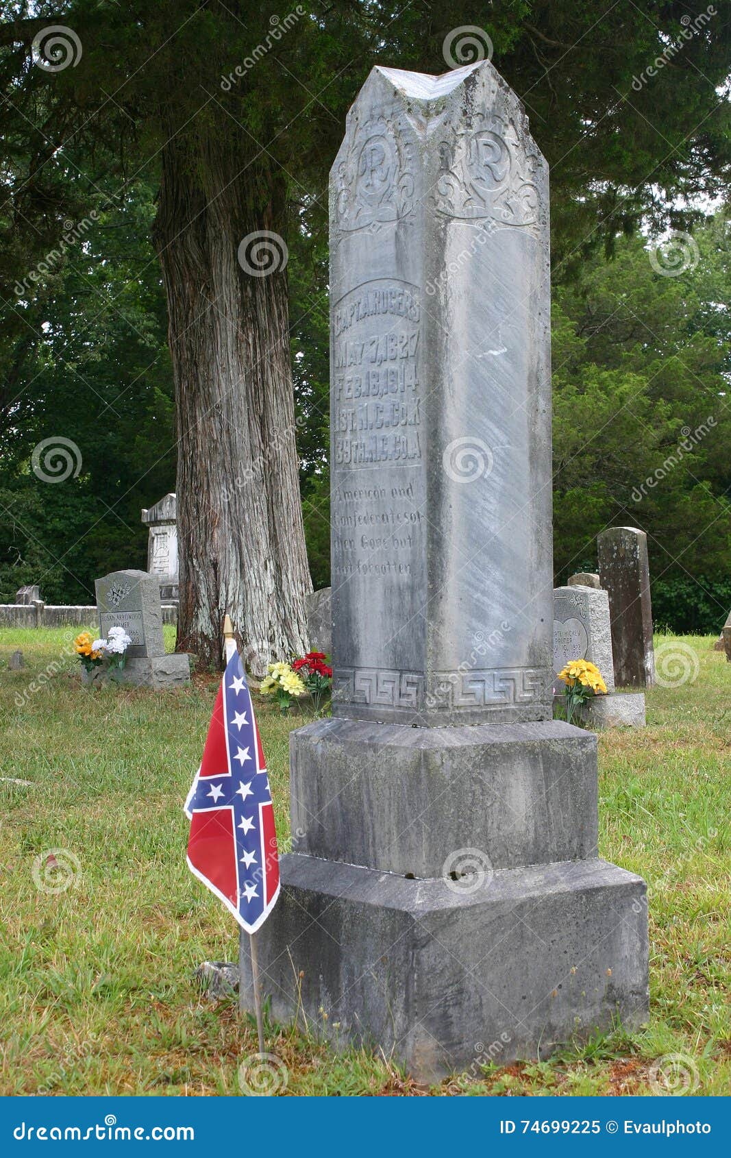 Confederate Grave editorial image. Image of rebel, memorial - 74699225