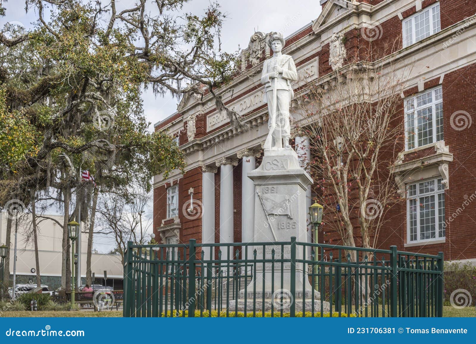 Confederate Monument in Front of the Hernando County Historical ...