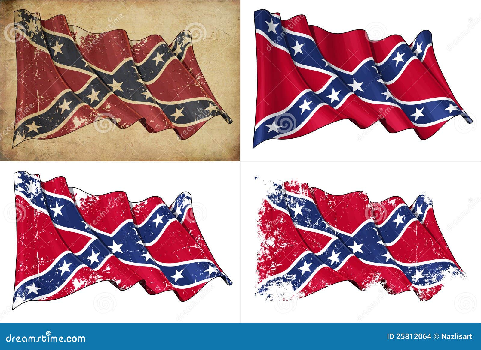Rebel Flag Eps Clipart