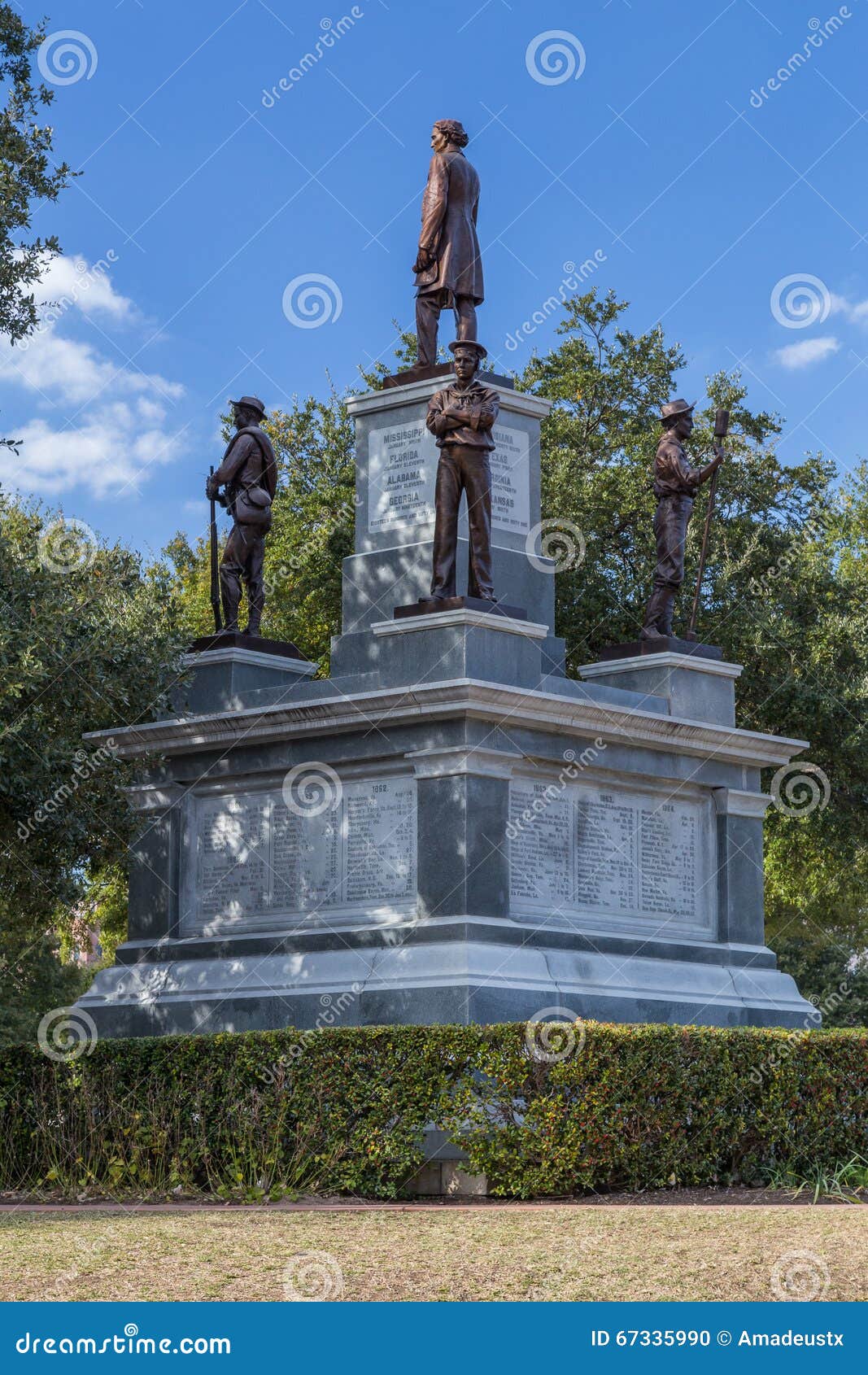 Confederate Soldiers Civil War Memorial Statue Editorial Photo ...