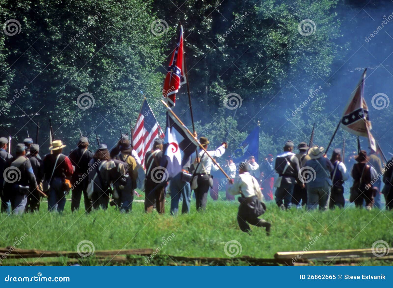 Confederates volley fire editorial image. Image of muskets - 26862665
