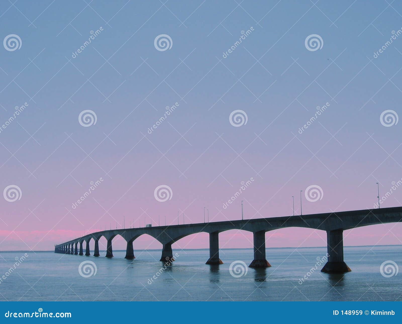 Confederation Bridge stock image. Image of ocean, brunswick - 148959
