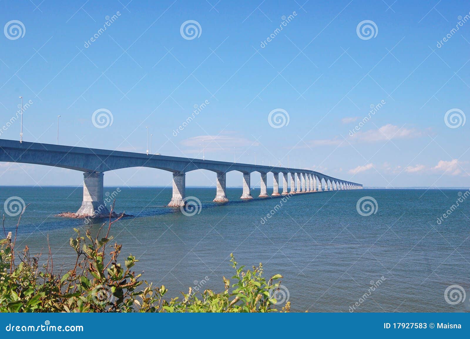 Confederation bridge stock image. Image of engineering - 17927583