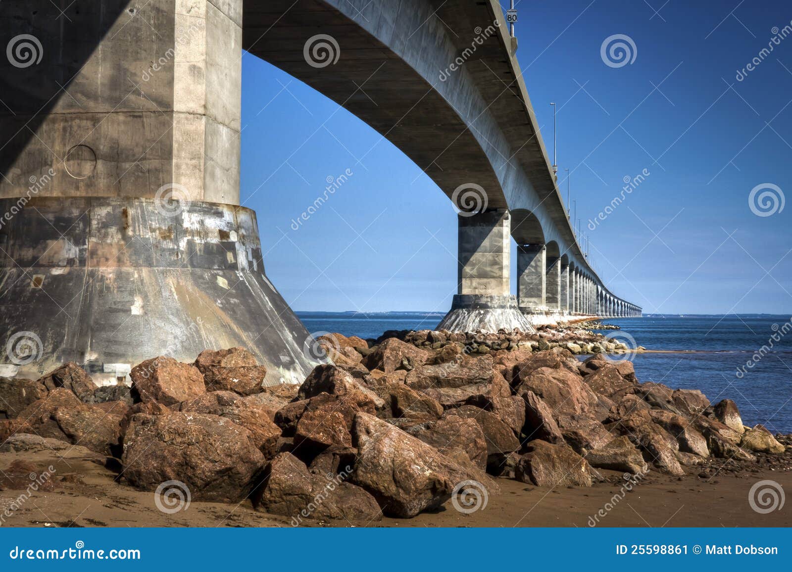 Confederation Bridge, PEI, Canada Stock Image - Image of brunswick ...