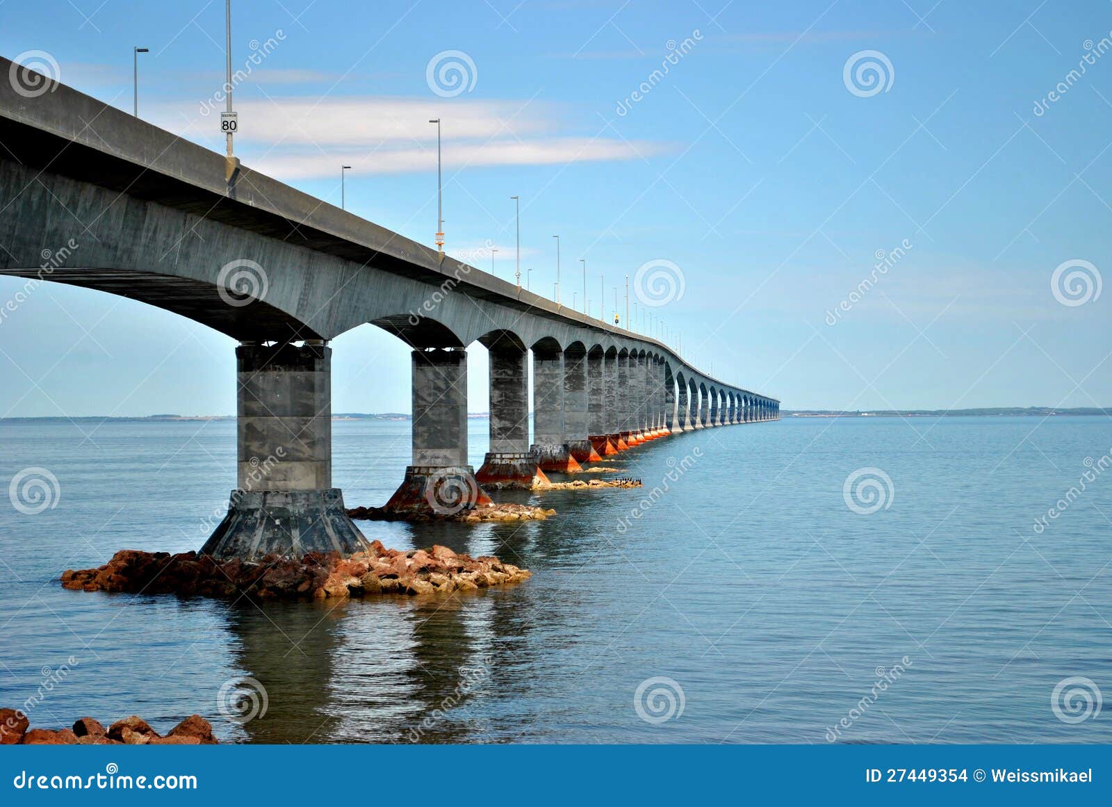 Confederation Bridge, Prince Edward Island. Stock Photo - Image of ...