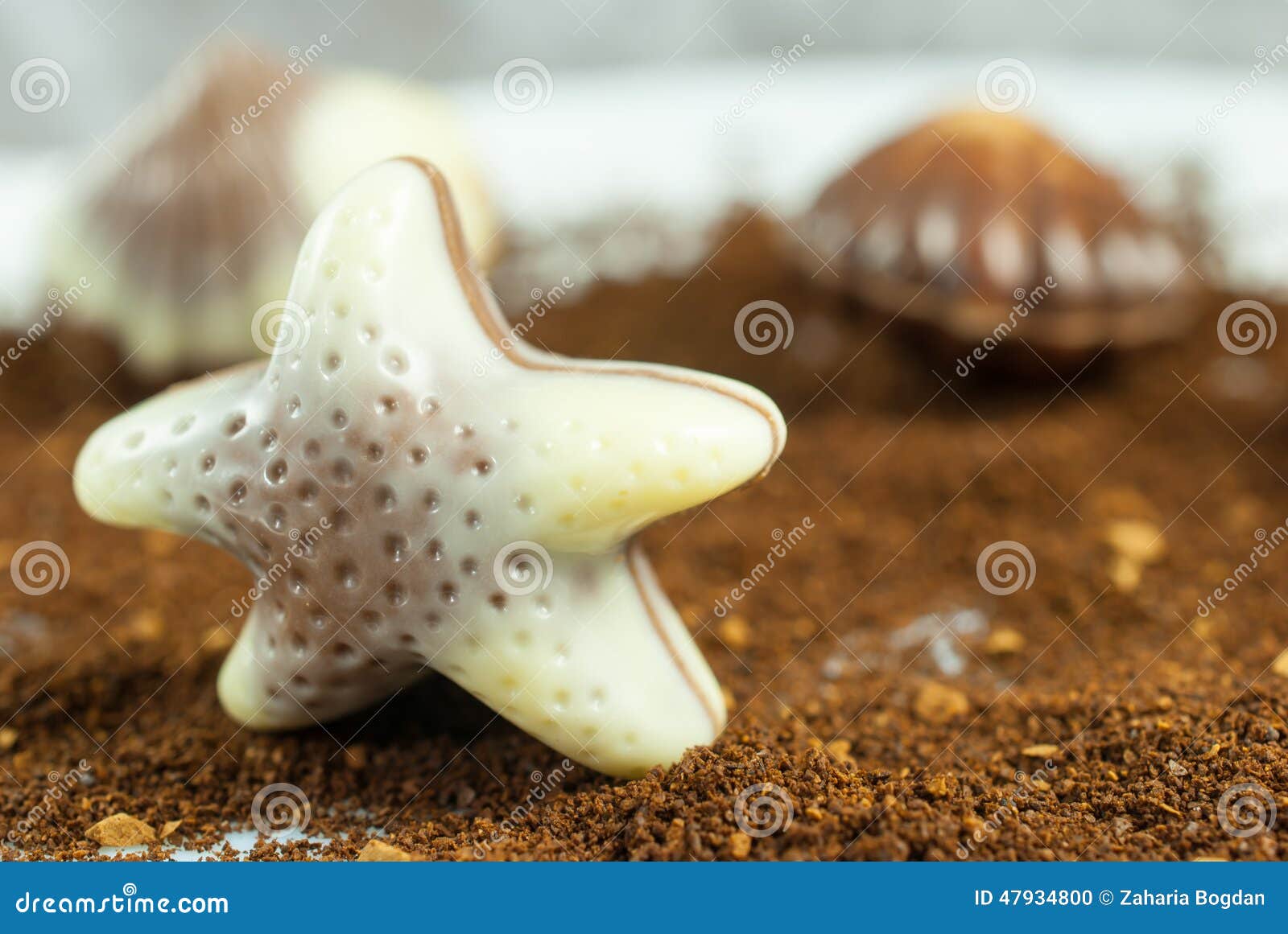Confeito Belga Sob a Forma Da Estrela Do Mar Foto de Stock - Imagem de ...