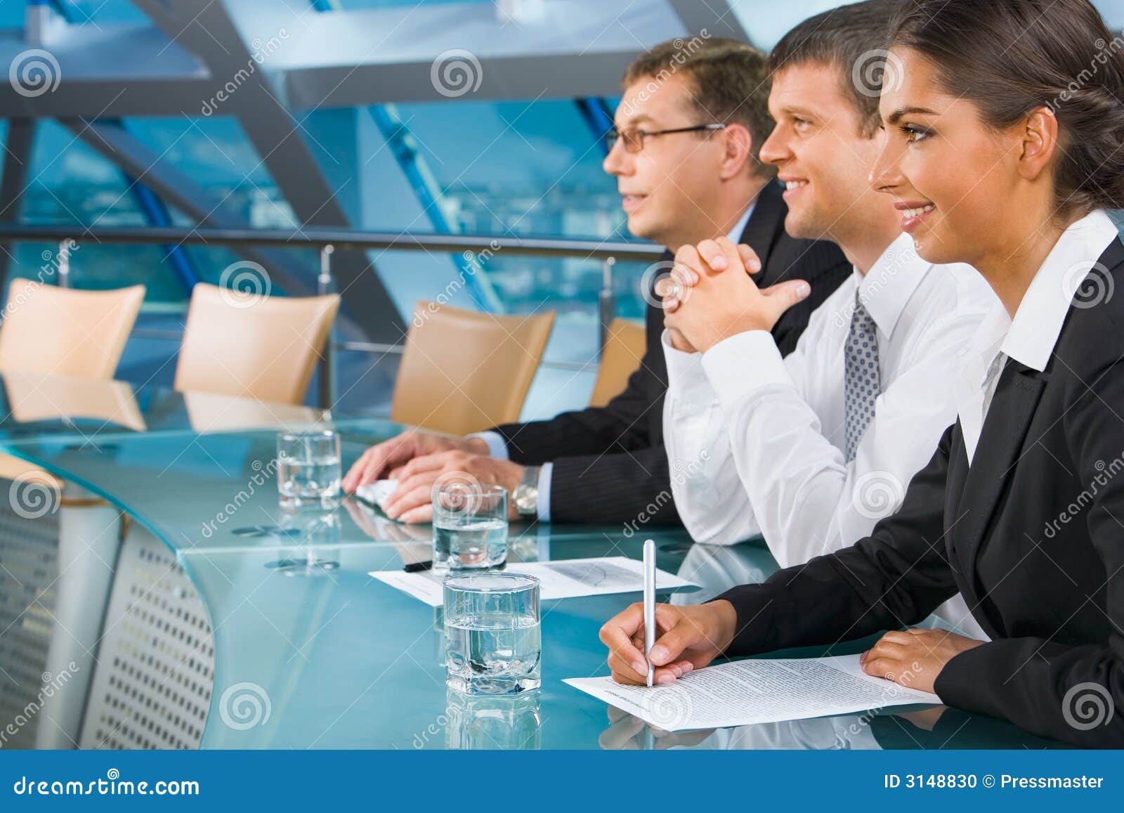 During a conference stock photo. Image of associates, meeting - 3148830