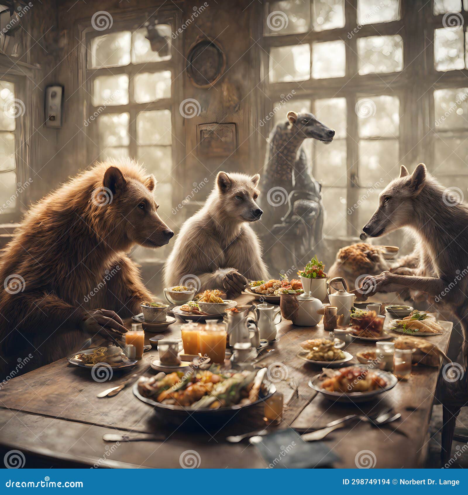 Conference of Animals, Ai-generatet Stock Photo - Image of animals ...