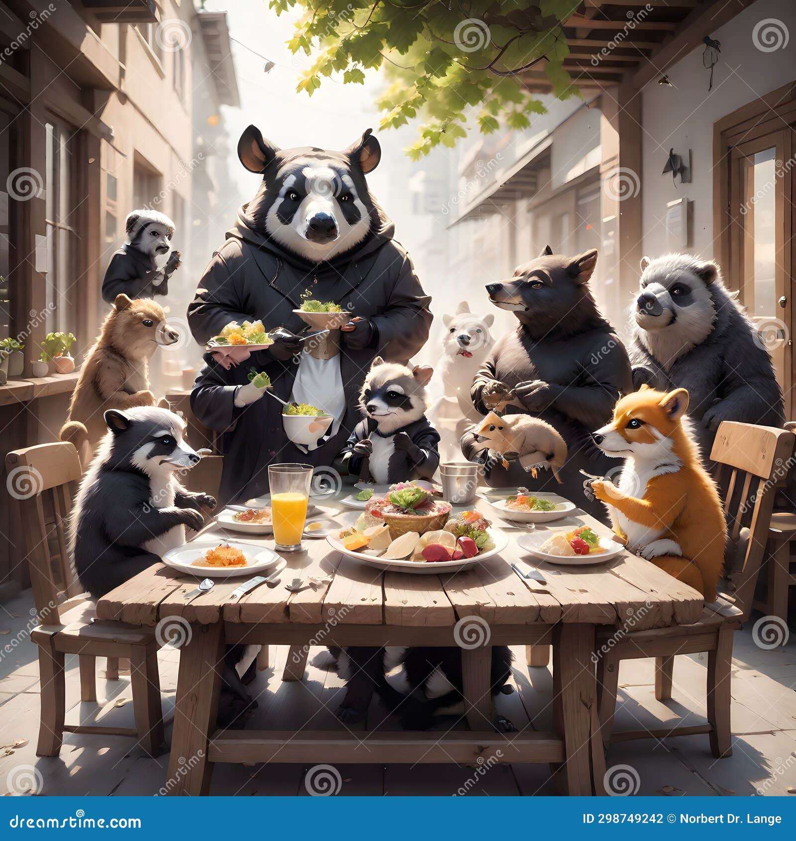 Conference of Animals, Ai-generatet Stock Photo - Image of discuss ...